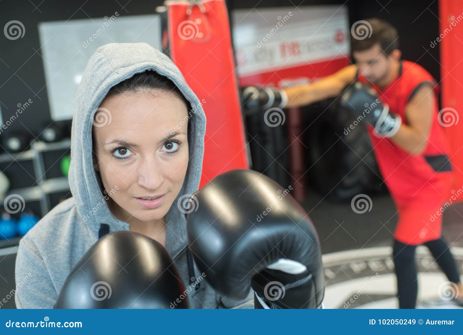 Female Boxer Looking at Camera Stock Image - Image of beautiful, impact ...