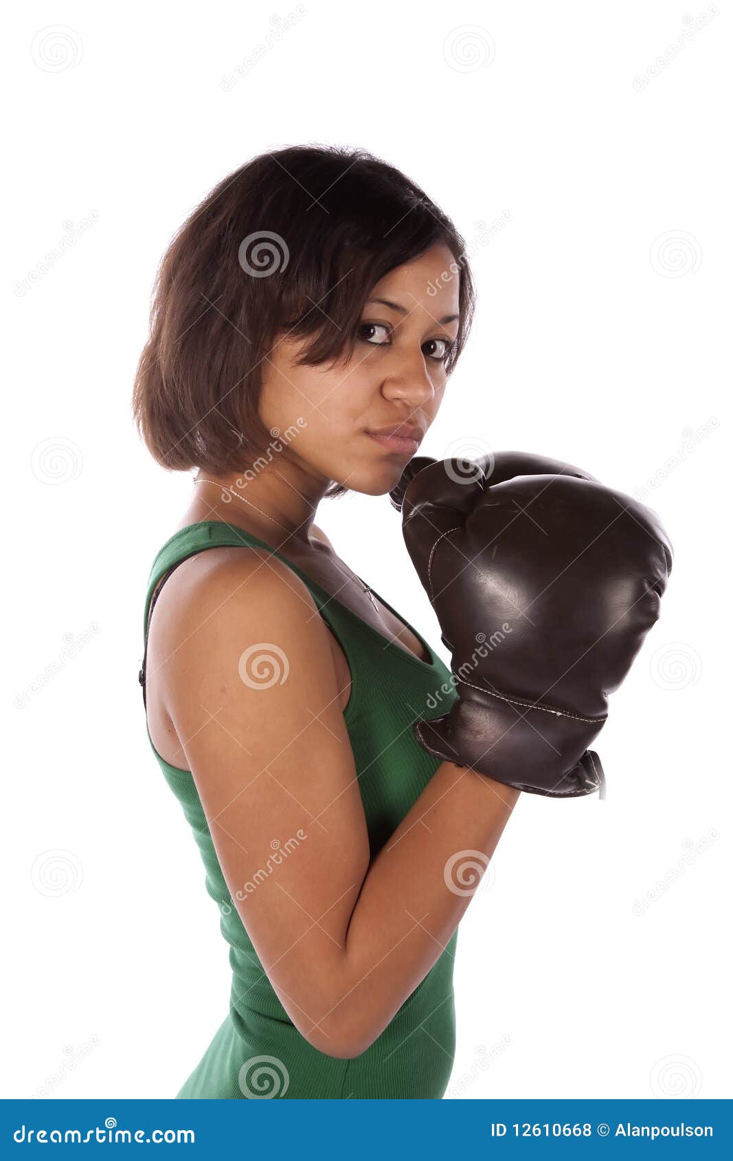Female boxer side view stock photo. Image of beautiful - 12610668