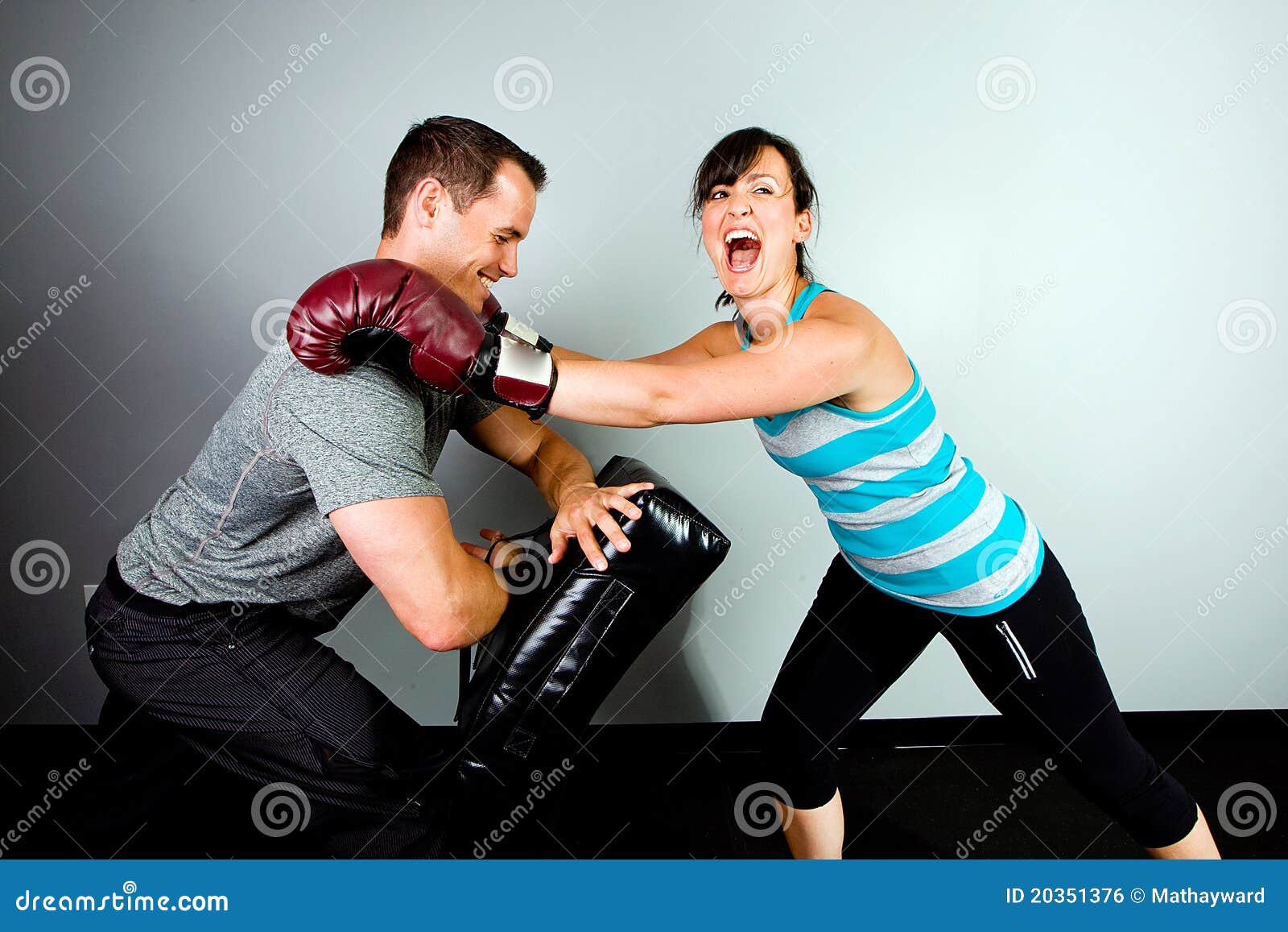 Female boxer in training stock photo. Image of hostile - 20351376