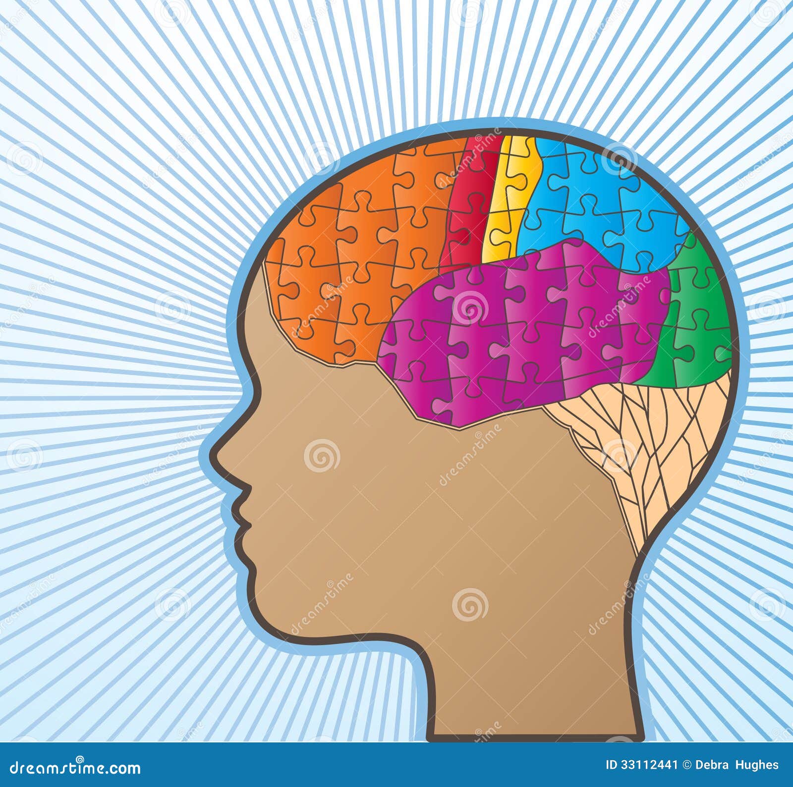 Female Brain Cartoon Vector | CartoonDealer.com #33112441