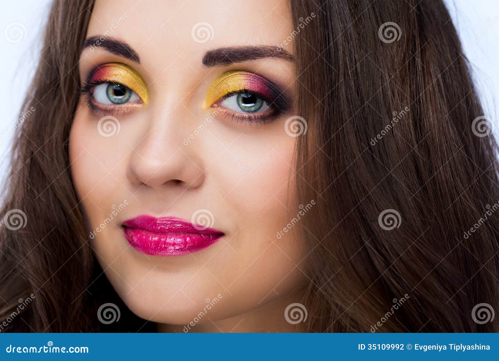 Female with bright makeup stock photo. Image of female - 35109992