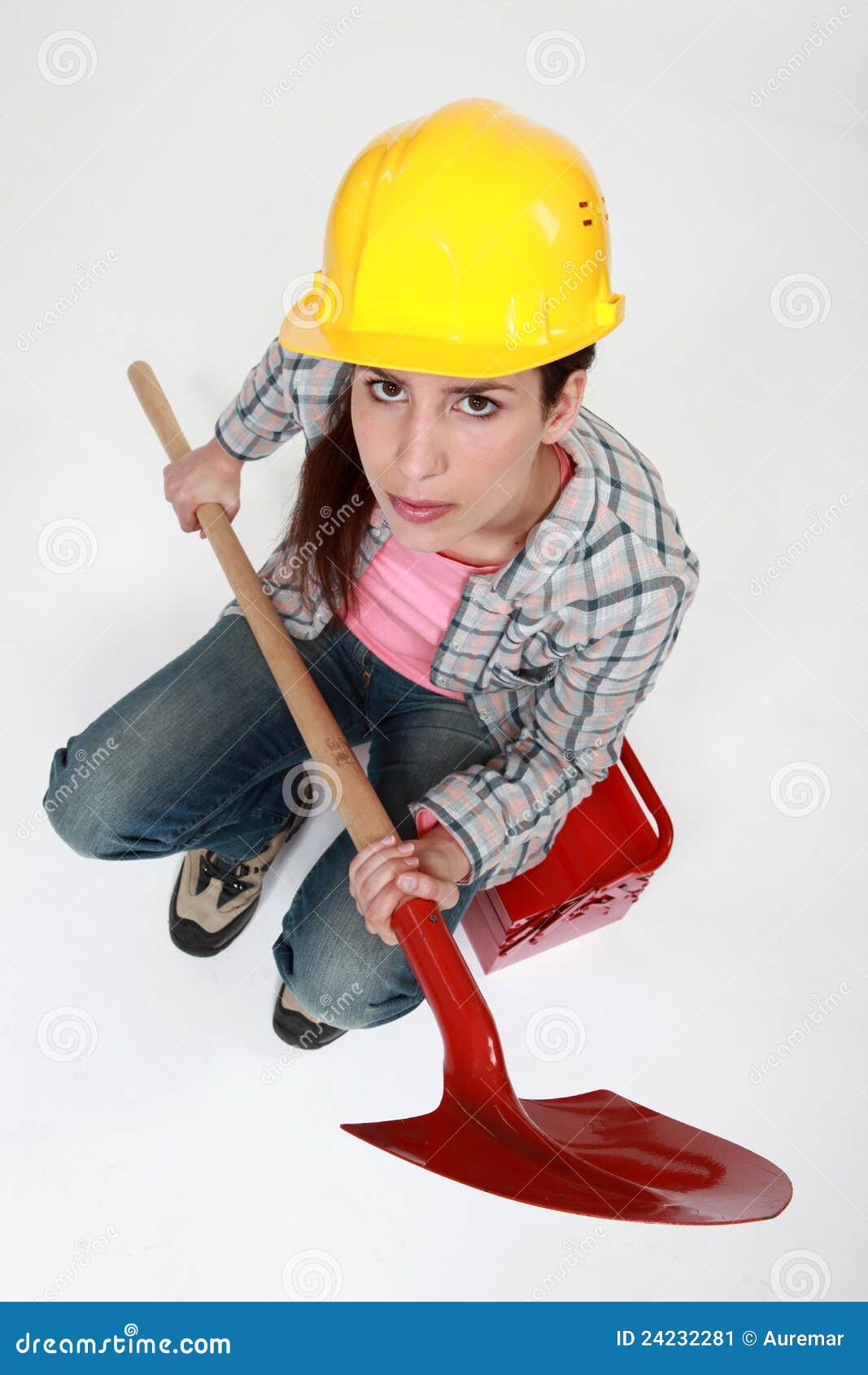 Female builder stock image. Image of work, build, builder - 24232281