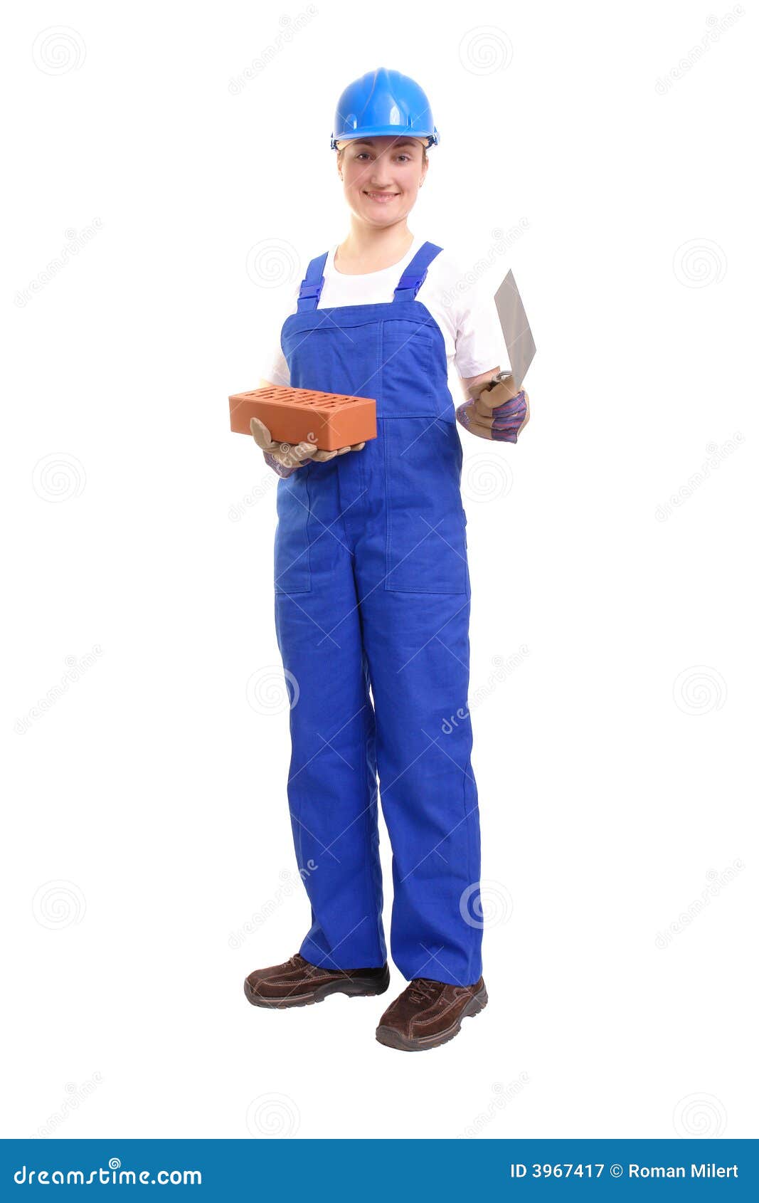 Female builder stock image. Image of development, building - 3967417