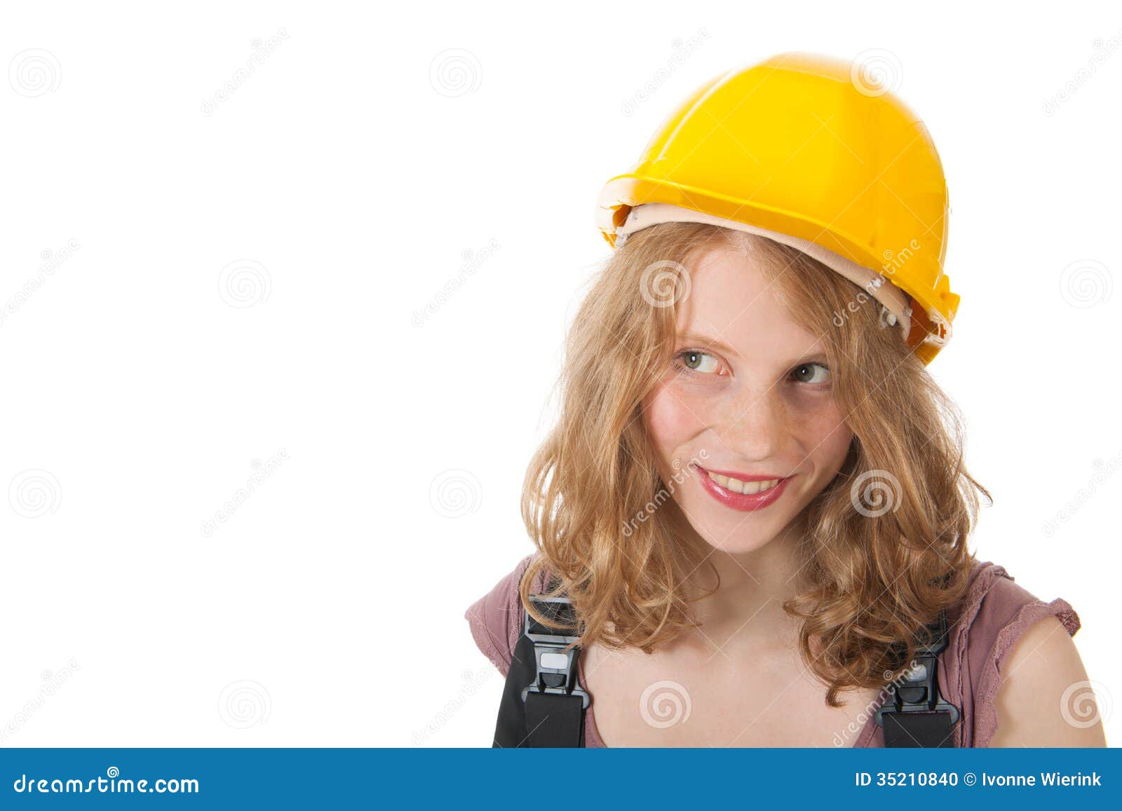 Female builder stock photo. Image of construction, industrial - 35210840