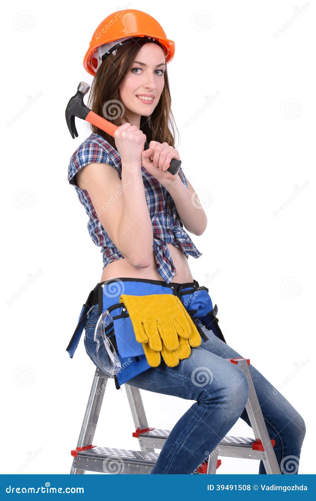 Female builder stock photo. Image of executive, adult - 39491508