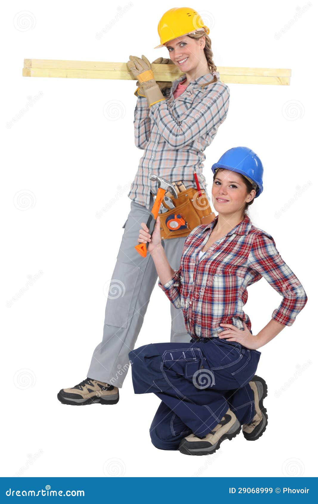 Female builders stock image. Image of repair, construction - 29068999