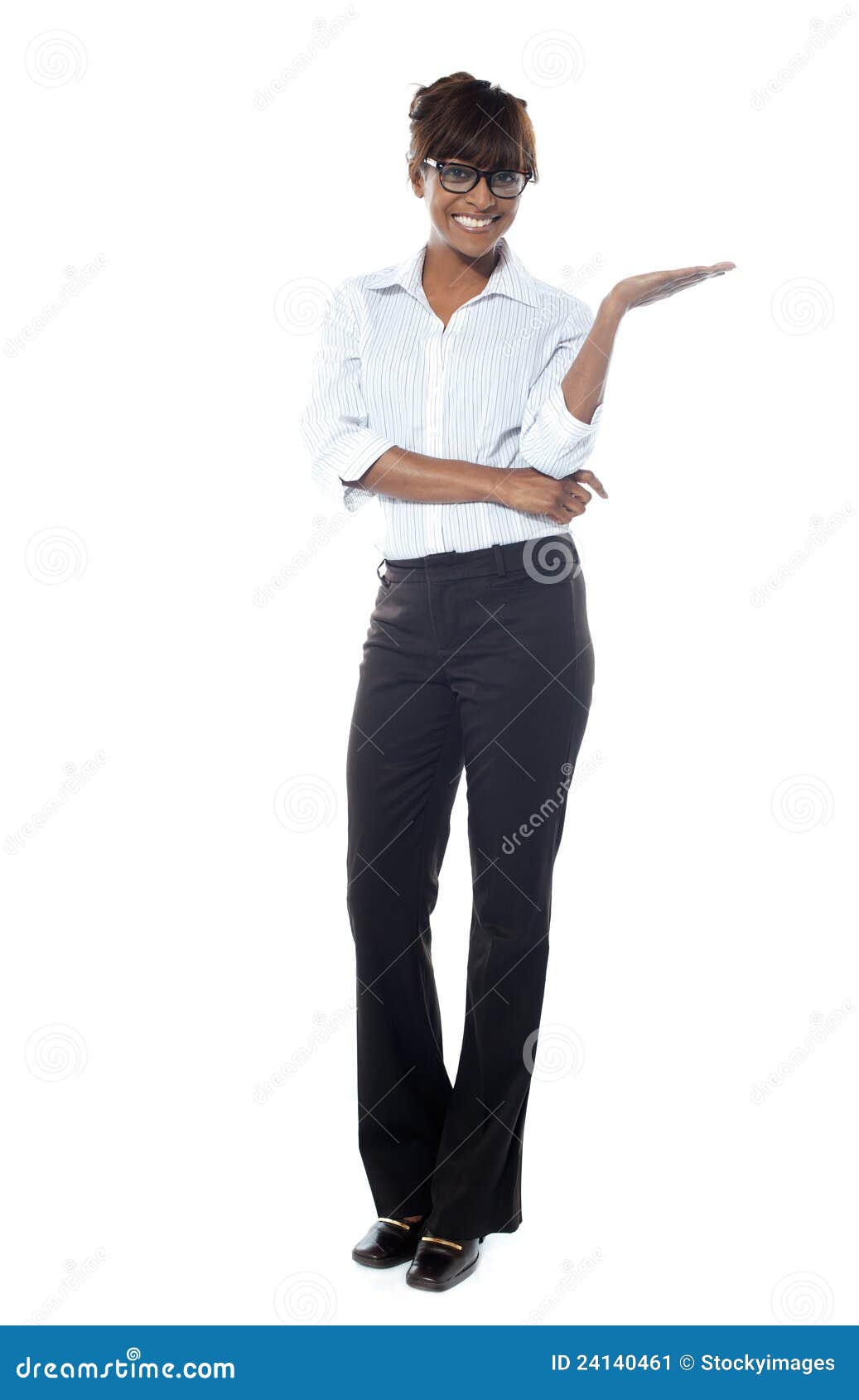 Female Business Executive Posing with Copyspace Stock Image - Image of ...