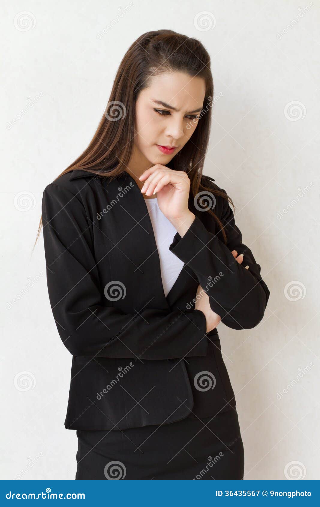 Female Business Executive Stress or Negative Mood Stock Image - Image ...