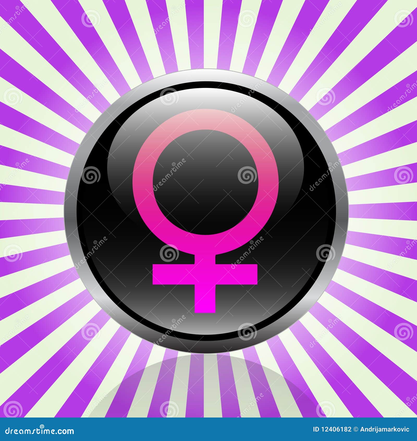 Female button stock vector. Illustration of gradation - 12406182