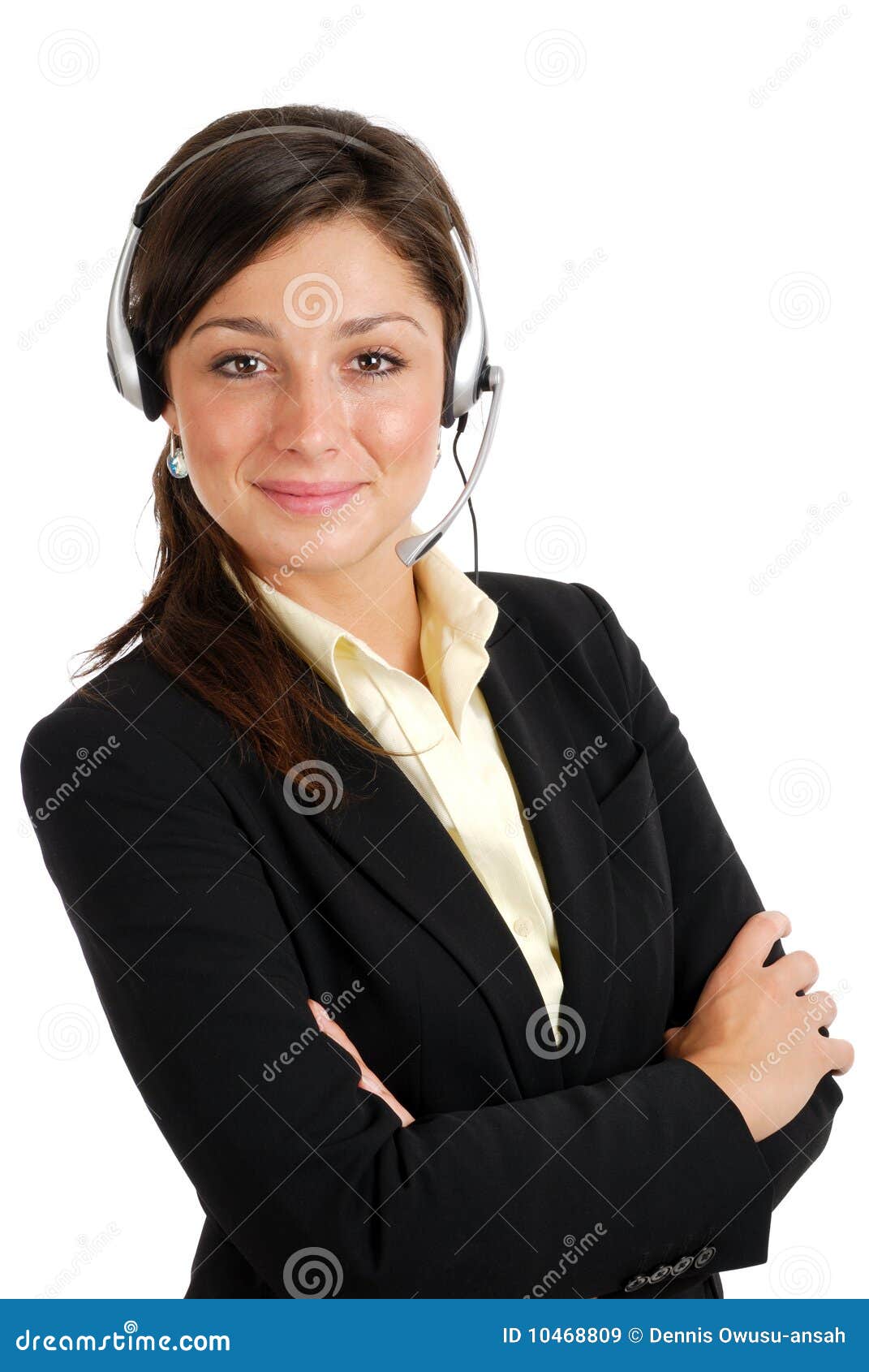Female Call Center Operator Stock Image - Image of call, caller: 10468809