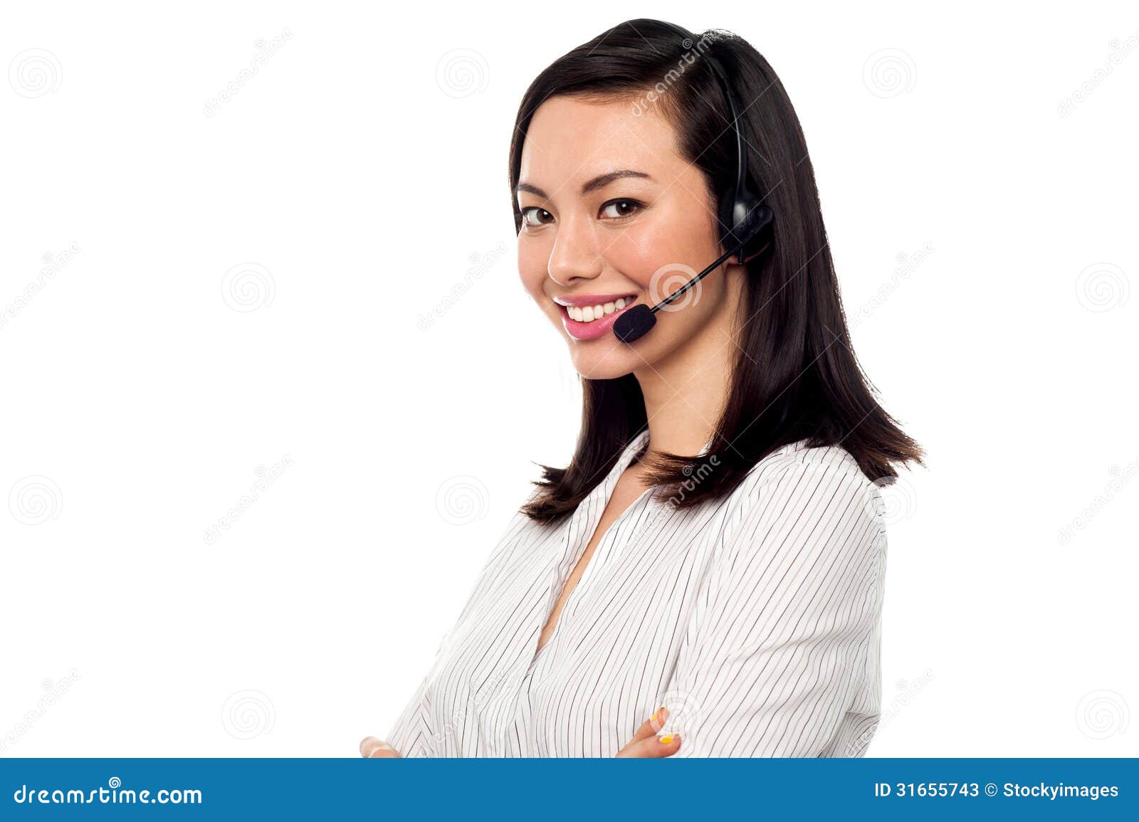 Side Pose Smiling Telecaller Stock Photos - Free & Royalty-Free Stock ...