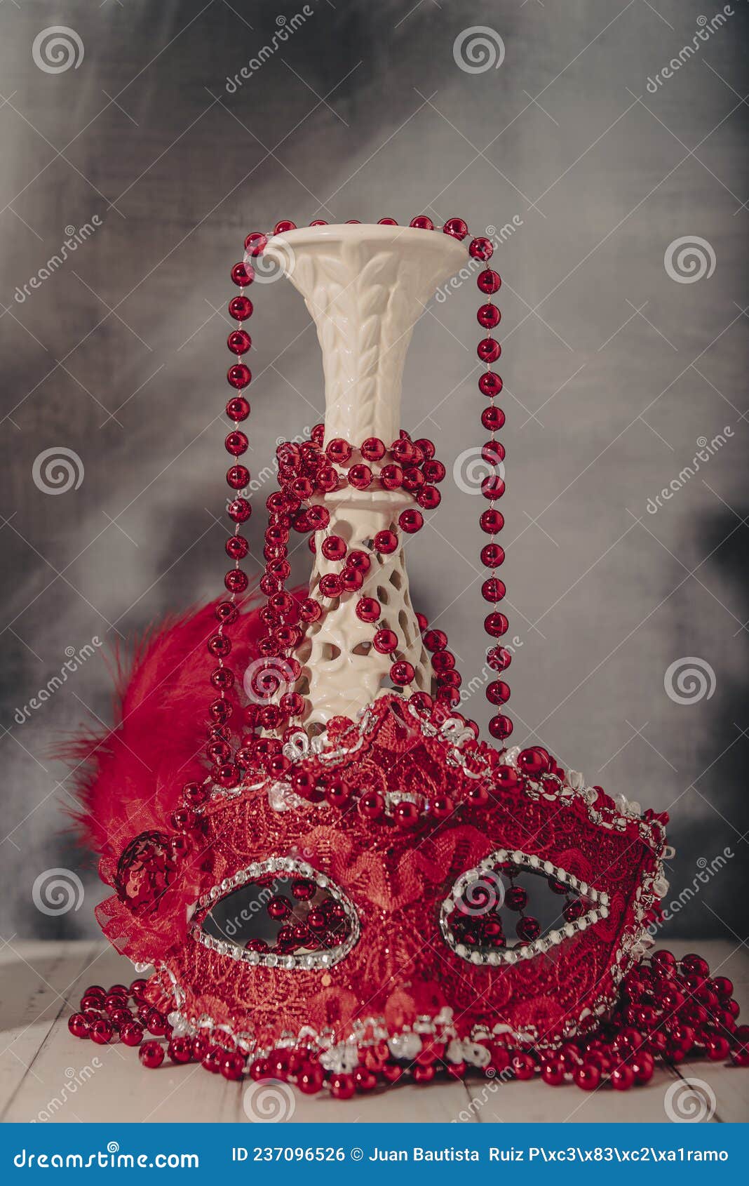 Female Carnival Mask with Glittering Background Whith Shadows. Stock ...