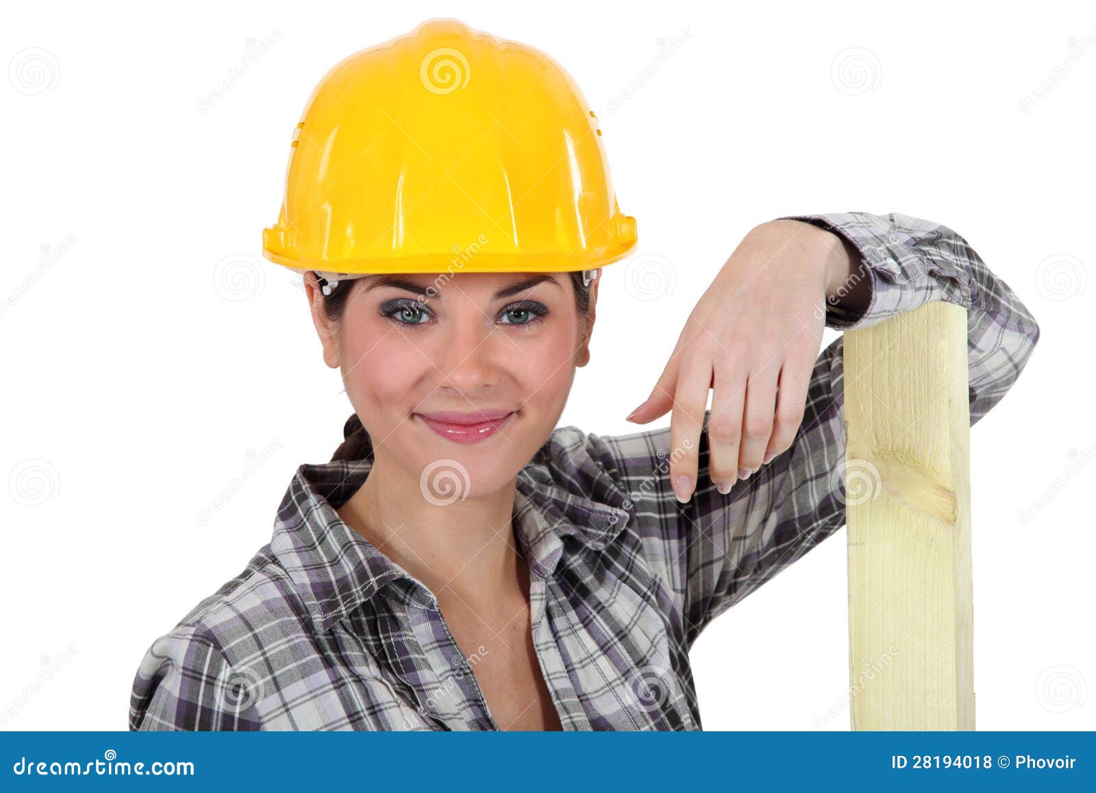 A female carpenter. stock photo. Image of construct, engineer - 28194018