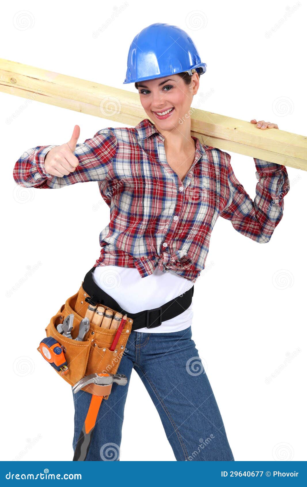 Female carpenter stock image. Image of contractor, repair - 29640677