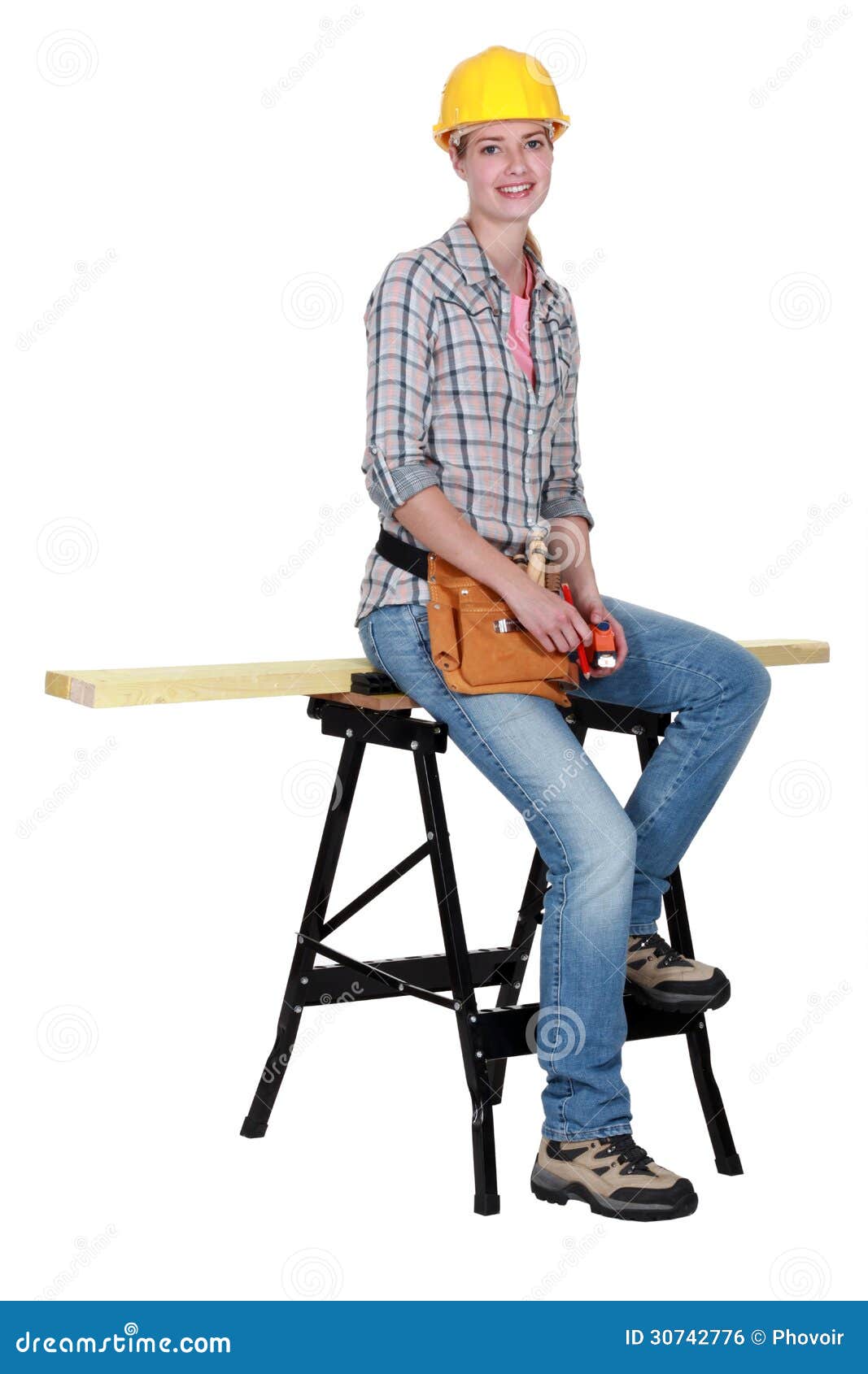 A female carpenter stock photo. Image of female, hand - 30742776