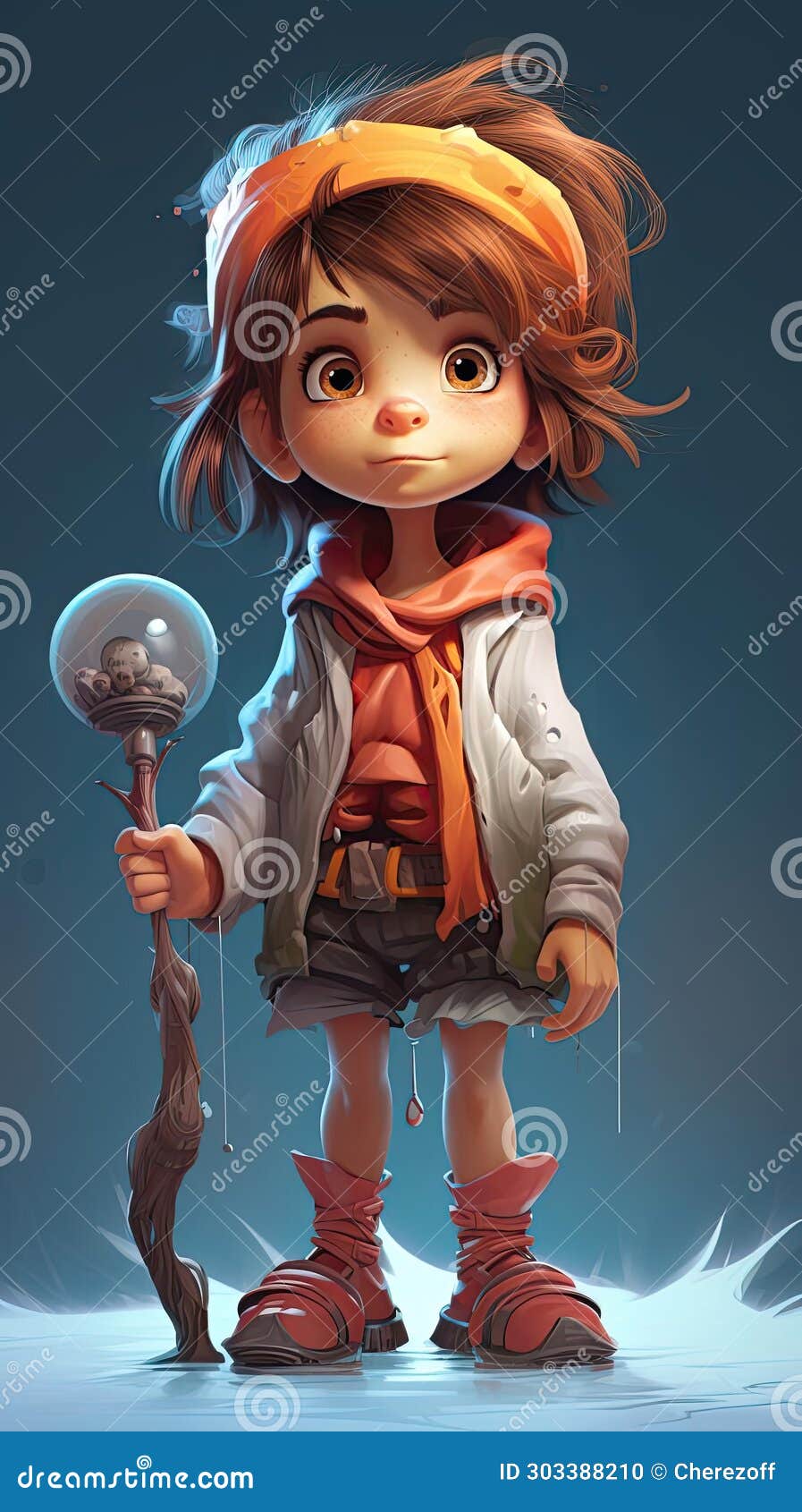 Female Cartoon Character stock illustration. Illustration of style ...