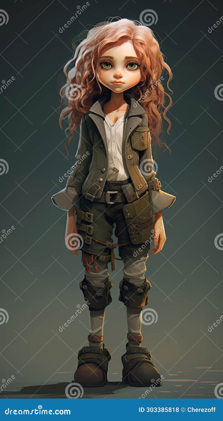 Female Cartoon Character stock illustration. Illustration of cartoon ...