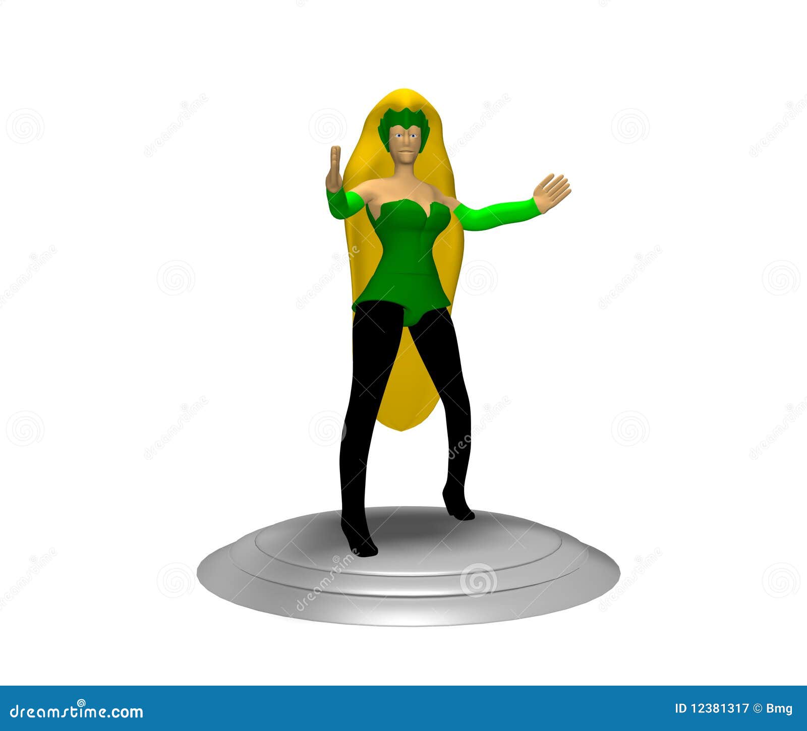 Female Cartoon Character Posing Stock Illustration - Illustration of ...