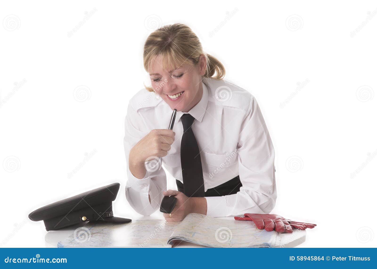 Female Chauffeur In Uniform Stock Photography | CartoonDealer.com #58945508