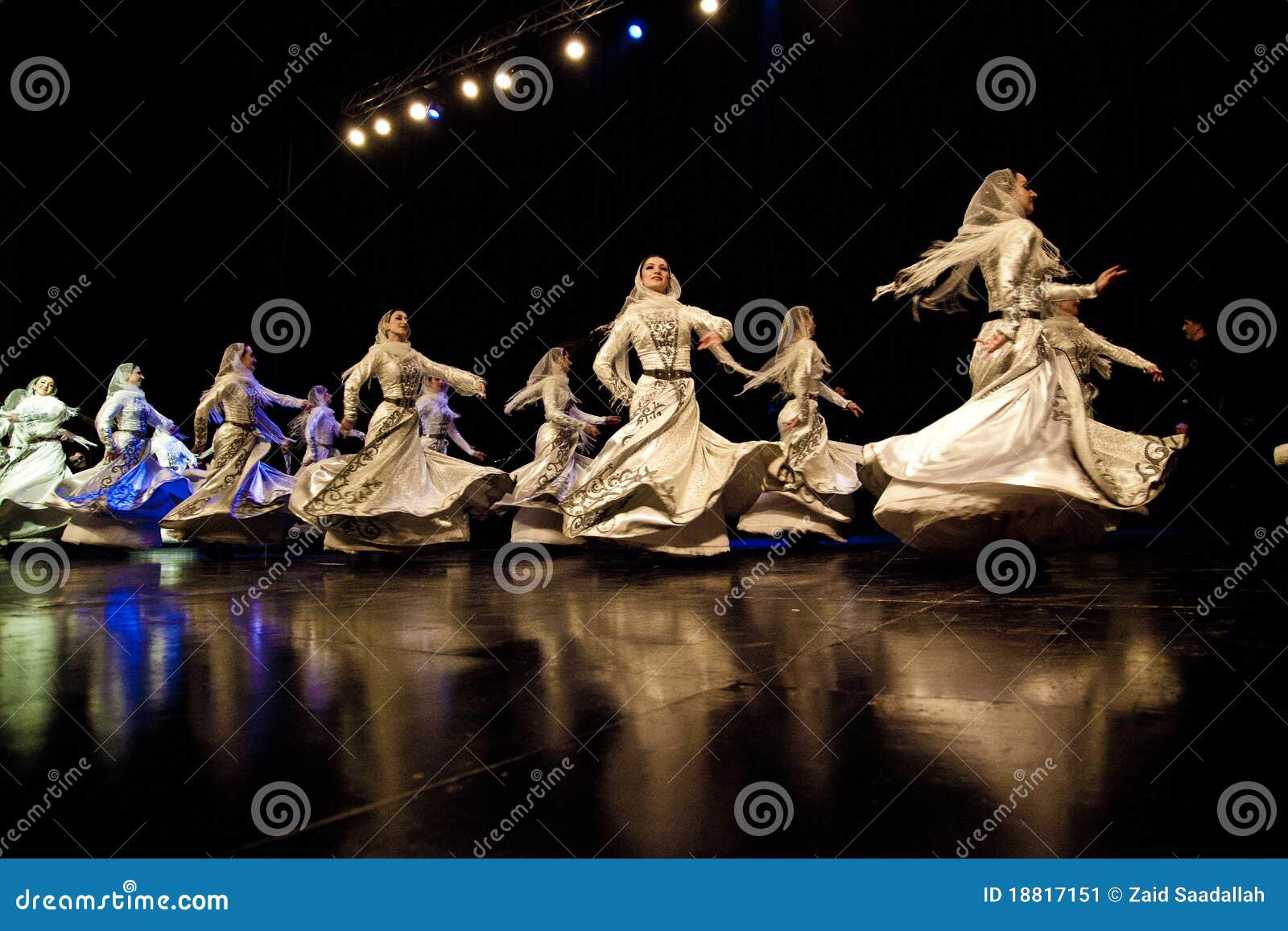 Female Chechen Folklore Dancers Editorial Photo - Image of graceful ...
