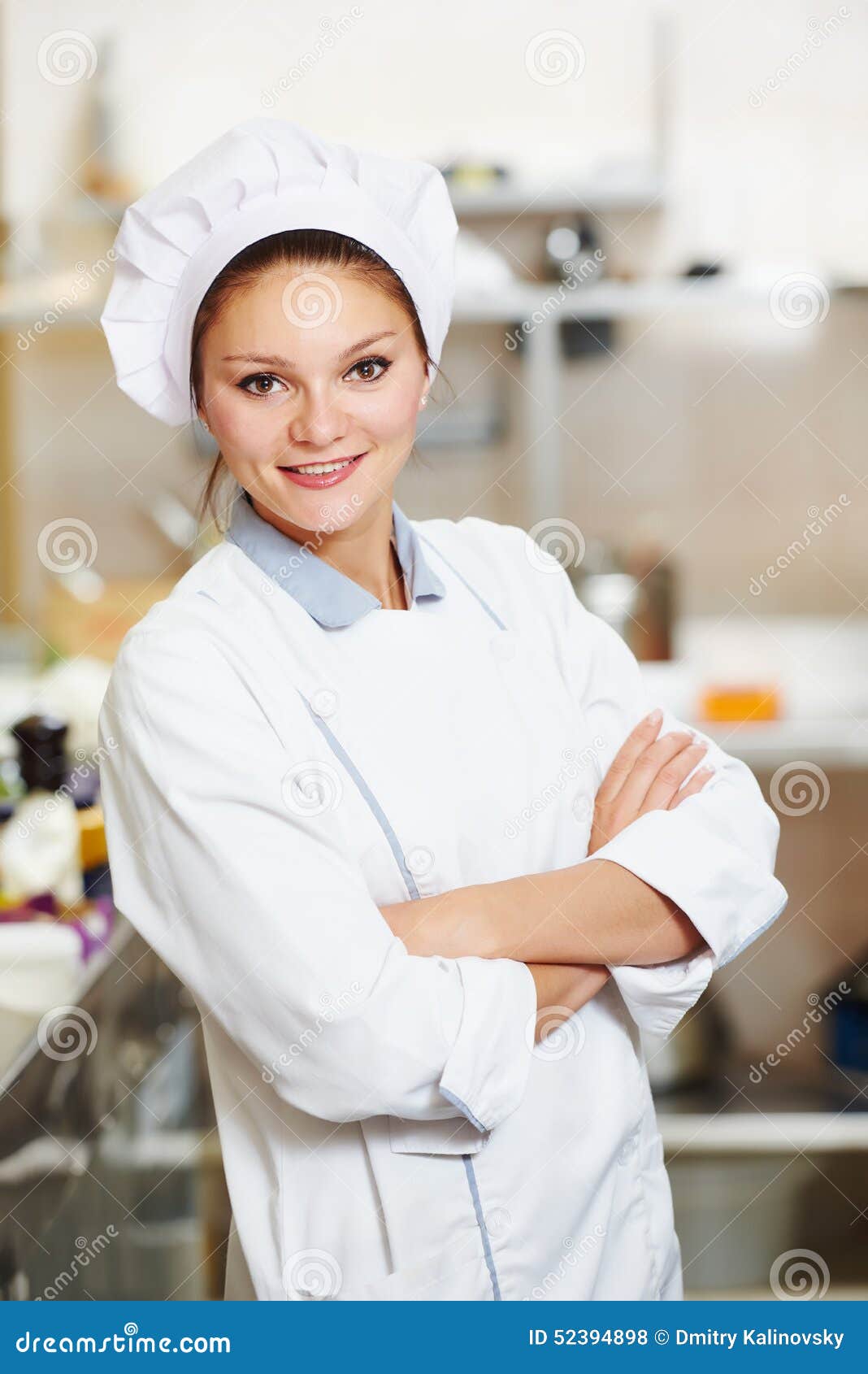 Female chef cook stock photo. Image of cheerful, hotel - 52394898