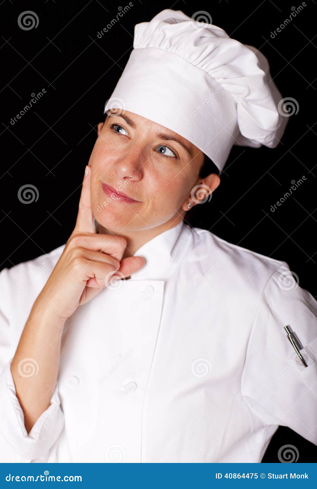 Female Chef stock image. Image of happy, planning, head - 40864475