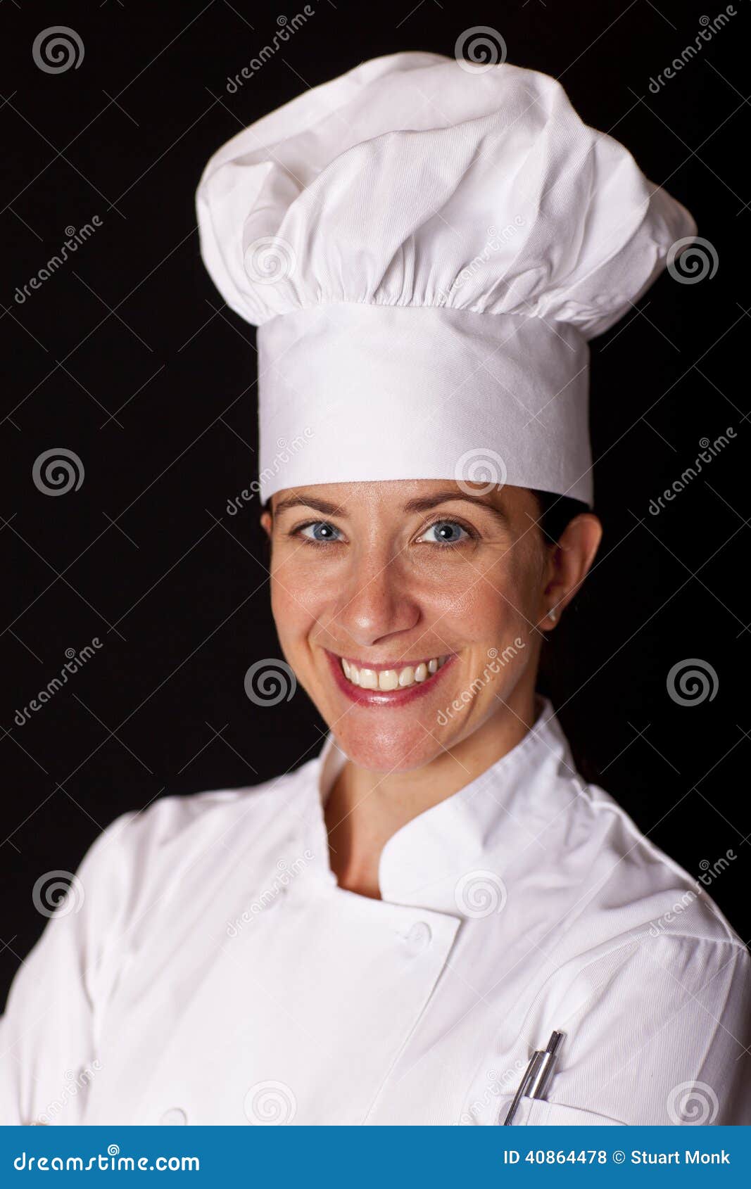 Female Chef stock photo. Image of cheerful, attractive - 40864478