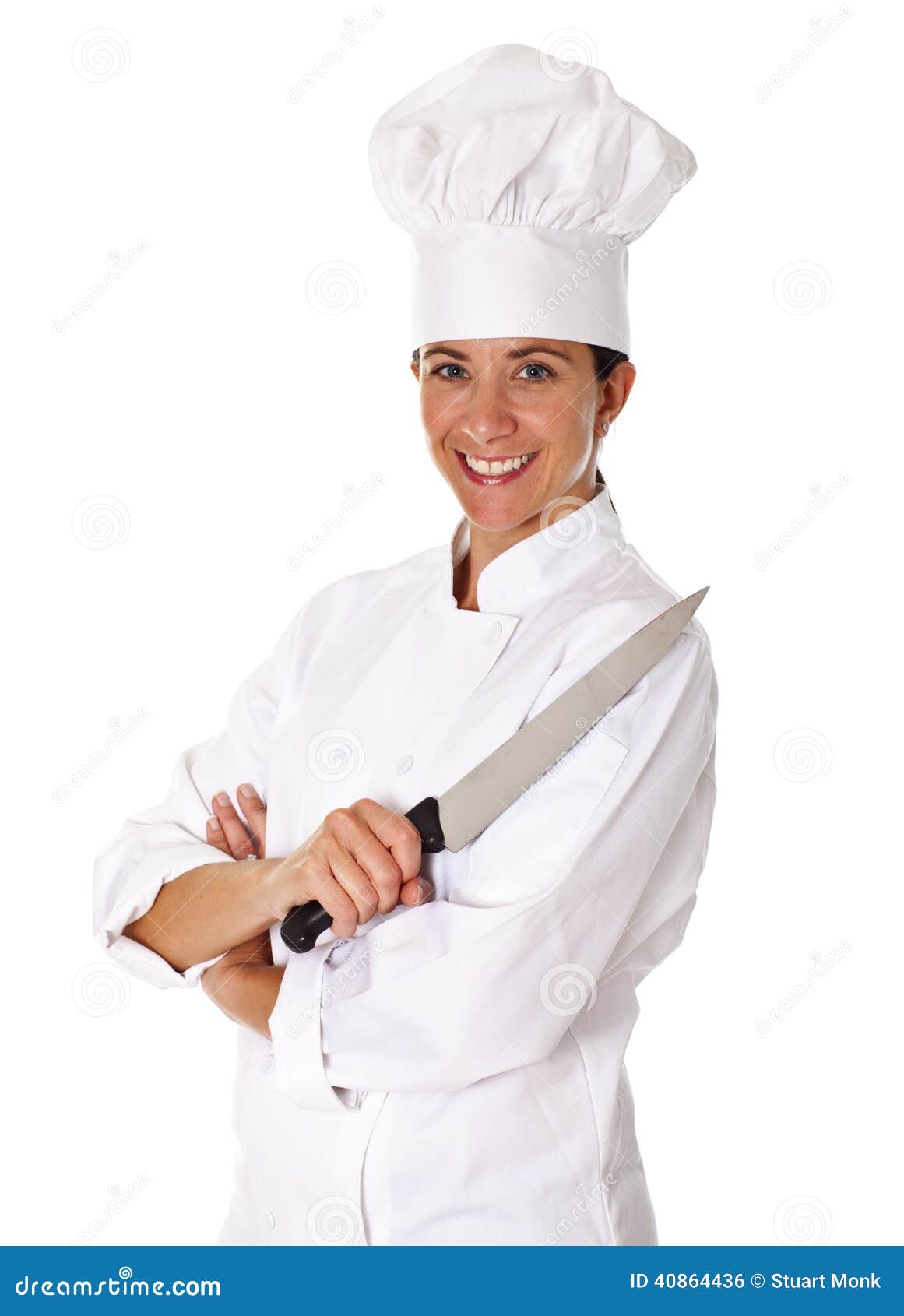 Female Chef stock photo. Image of beautiful, eyes, caterer - 40864436