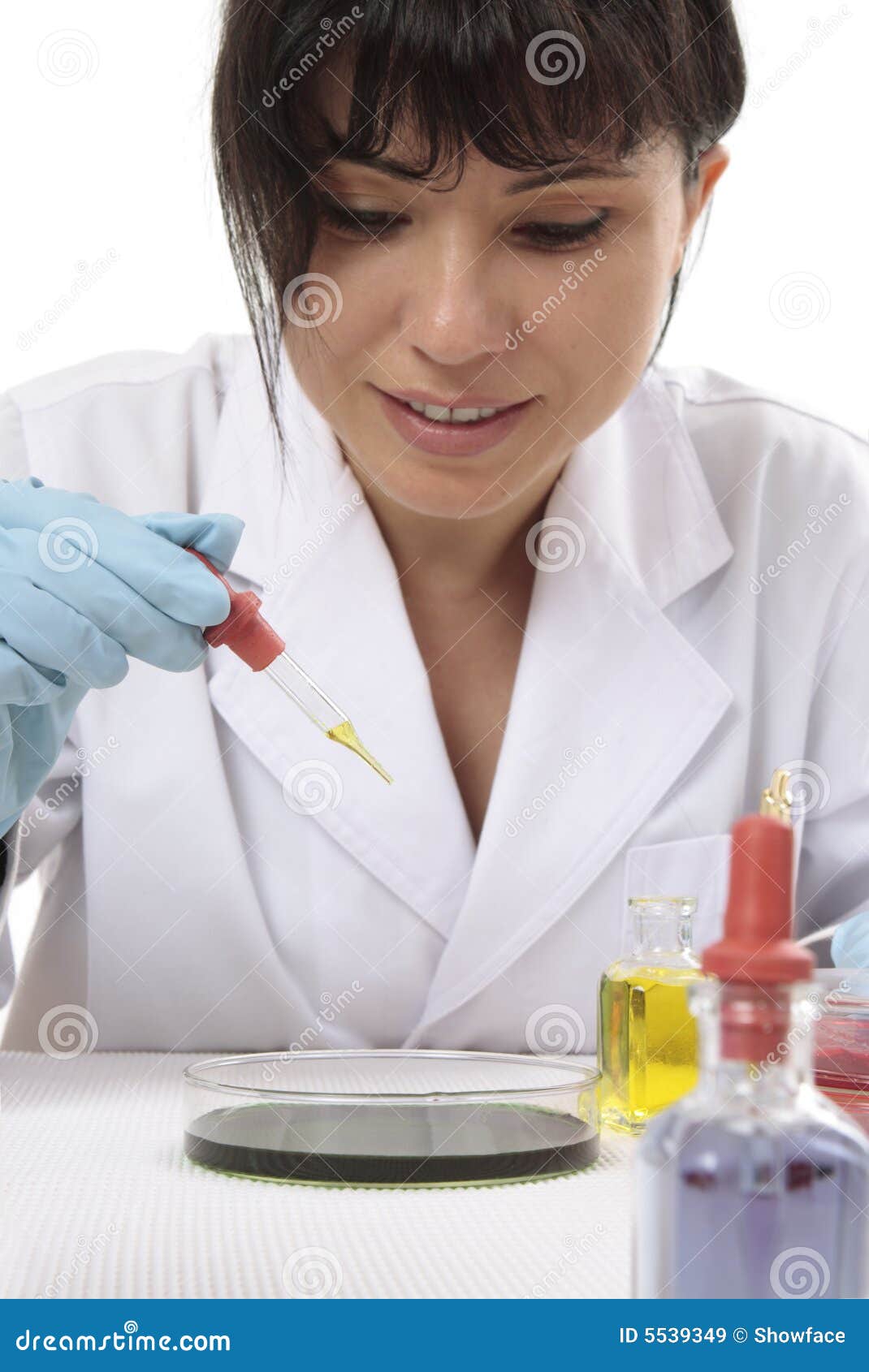 Female Chemist or Scientist Stock Image - Image of medical, dish: 5539349