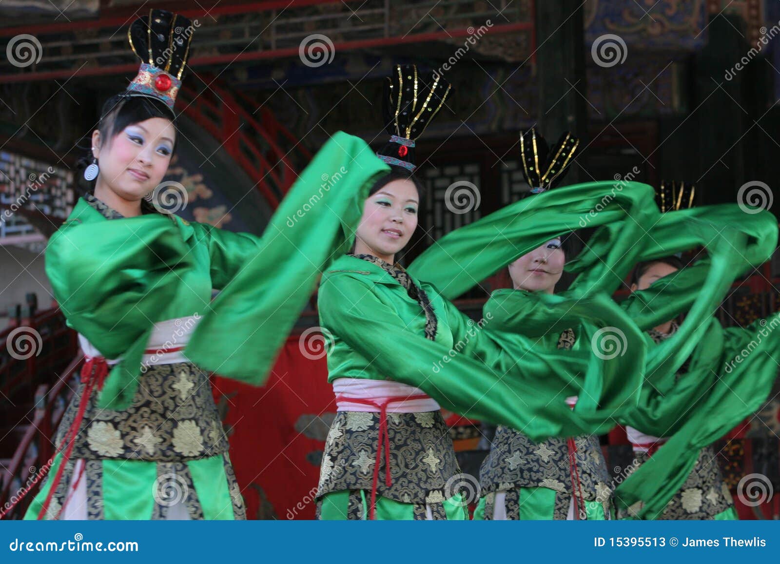Female chinese dancers editorial stock photo. Image of gymnast - 15395513