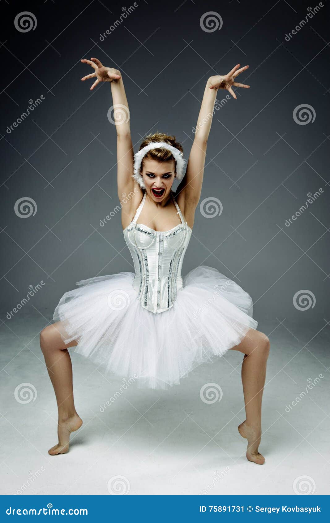 Female Classic Ballet Dancer Stock Image - Image of dance, posing: 75891731