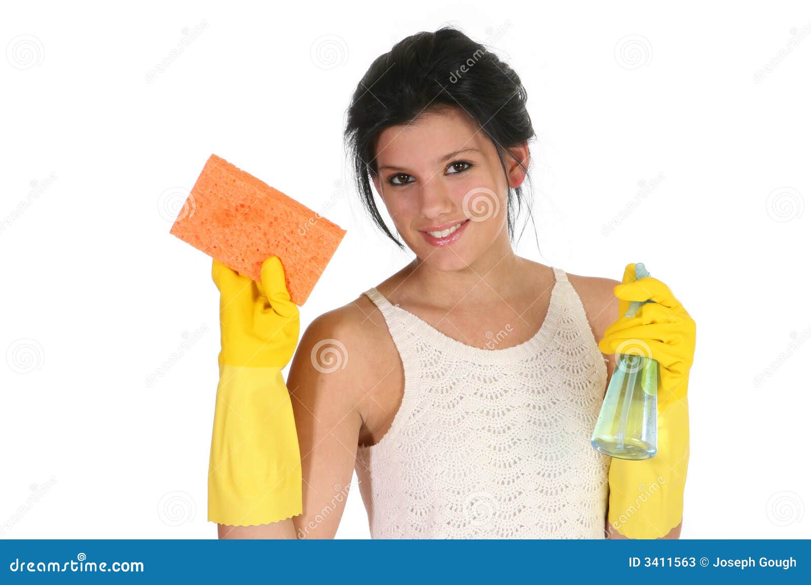 Female Cleaner, Cleaning stock image. Image of spray, female - 3411563