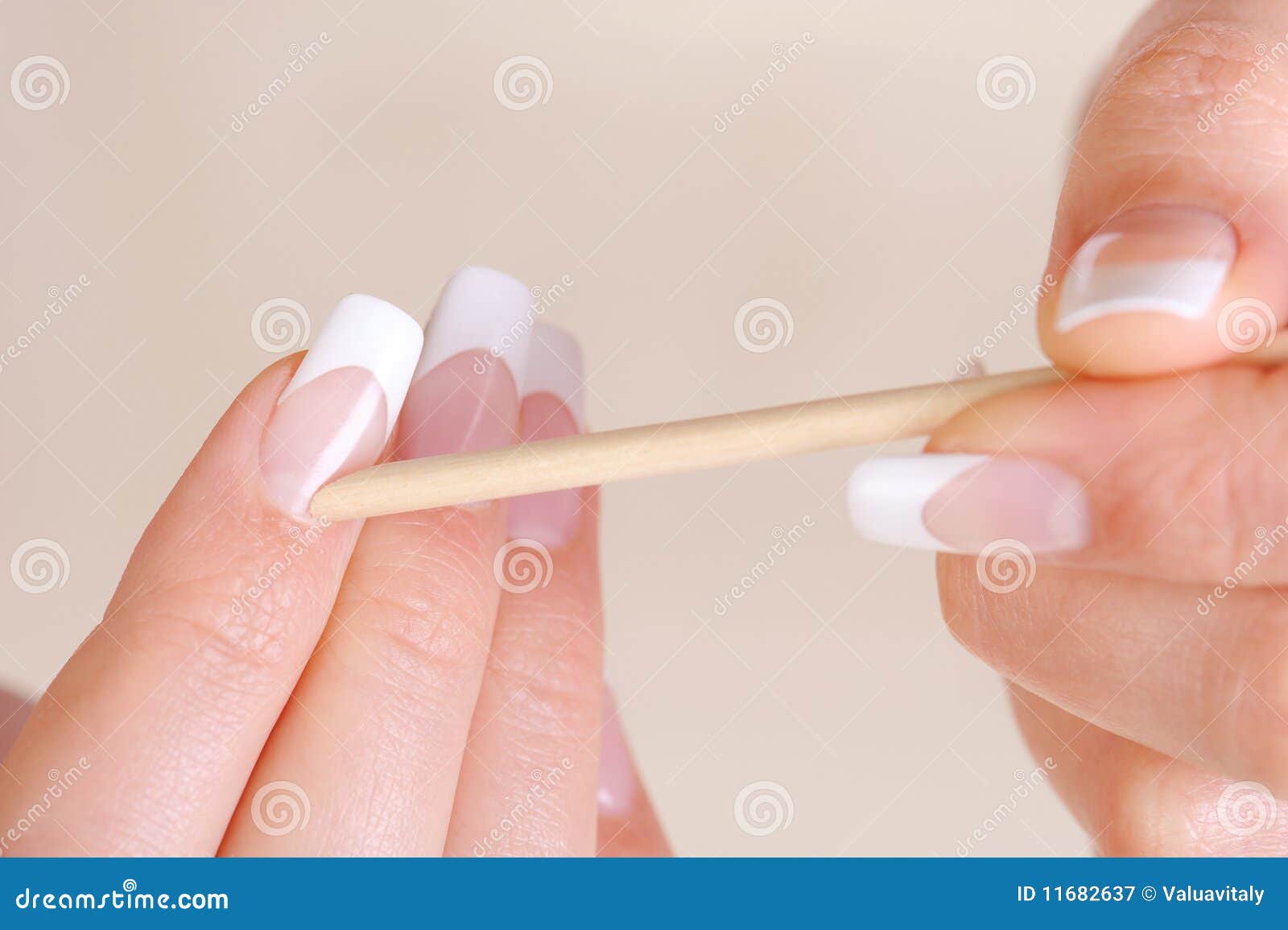 Female Cleaning Cuticle on Hands Stock Image - Image of finger, hygiene ...