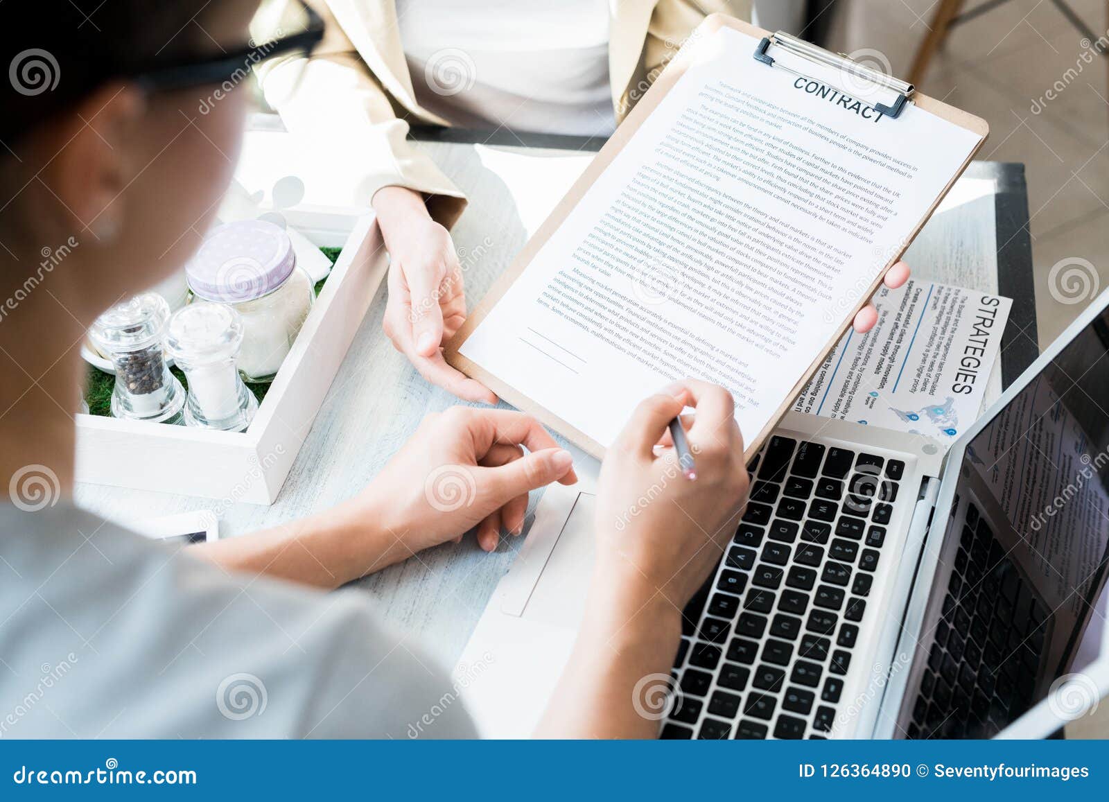 Female Client Signing Contract Stock Photo - Image of office, deal ... Female Client Signing Contract Stock Photo - Image of office, deal ...