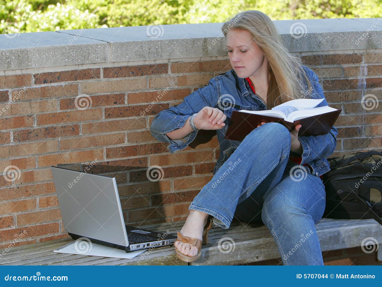 Female college student stock photo. Image of college, books - 5707044
