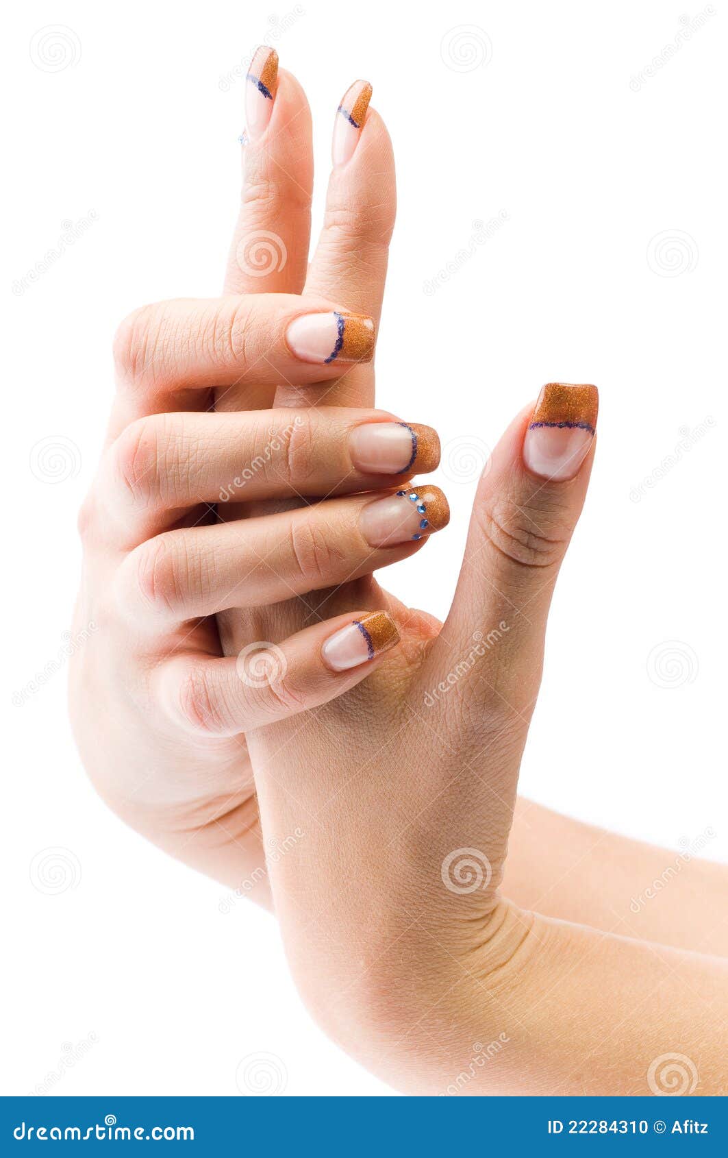 Female colored fingernails stock photo. Image of close - 22284310