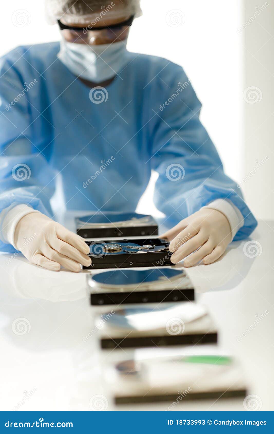 Engineer In TV Repair Service Center Looks For Breakdown With ...