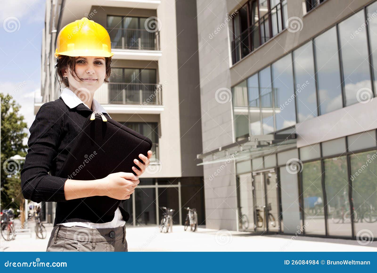 Female Construction Engineer Stock Photo - Image of architecture ...
