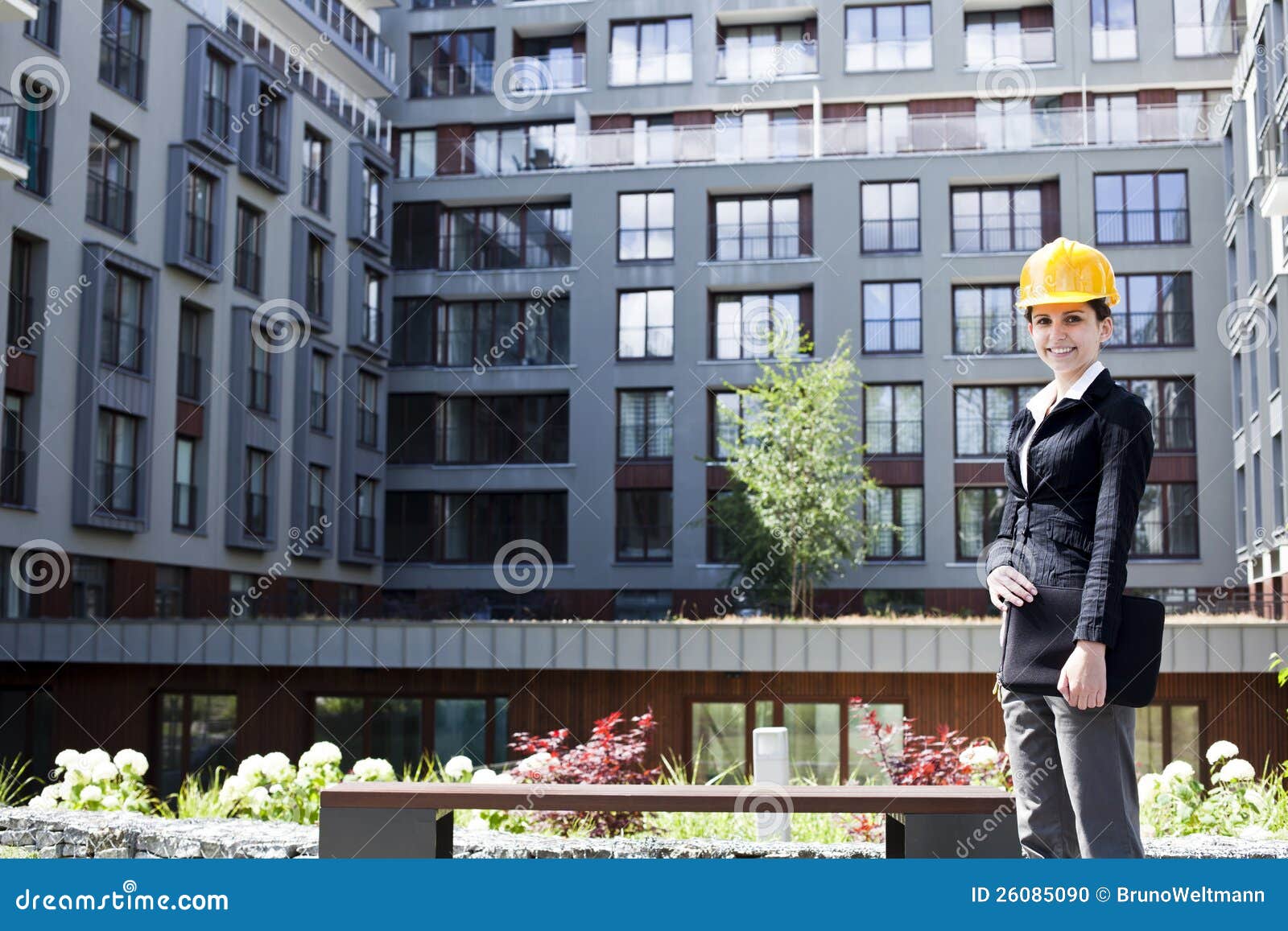 Female Construction Engineer Stock Photo - Image of people, portrait ...