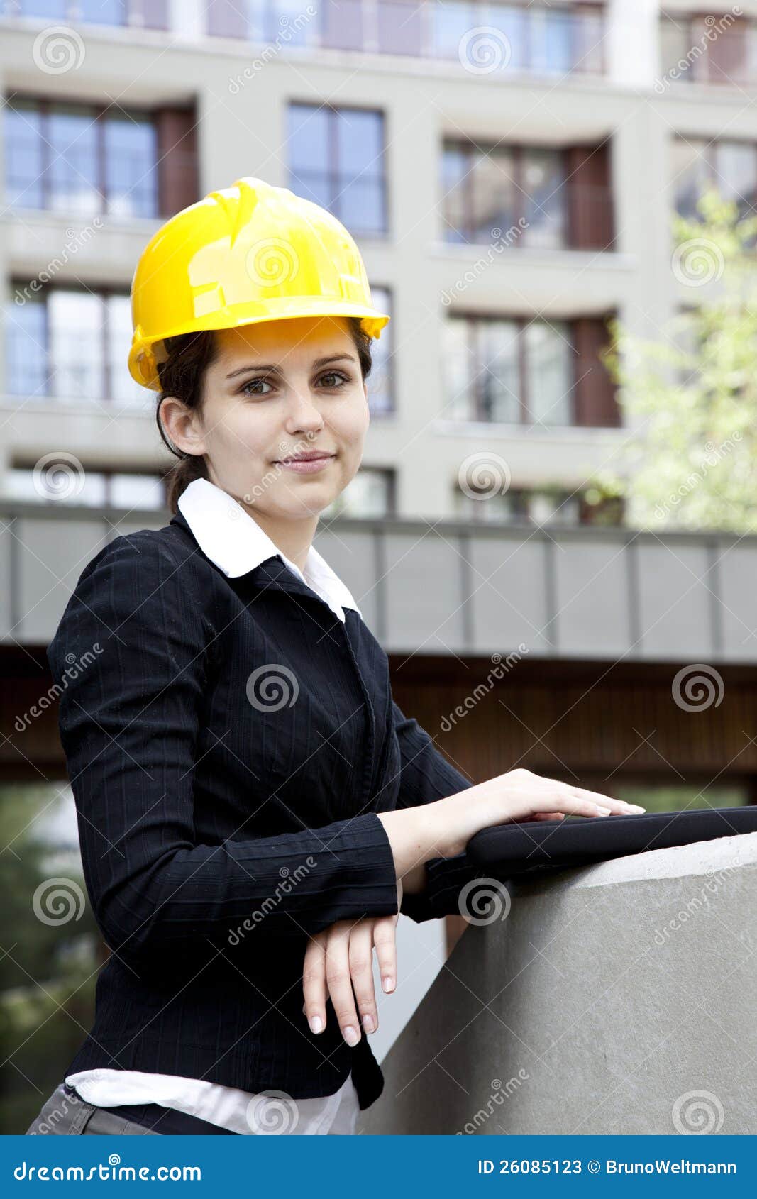 Female Construction Engineer Stock Image - Image of construction ...
