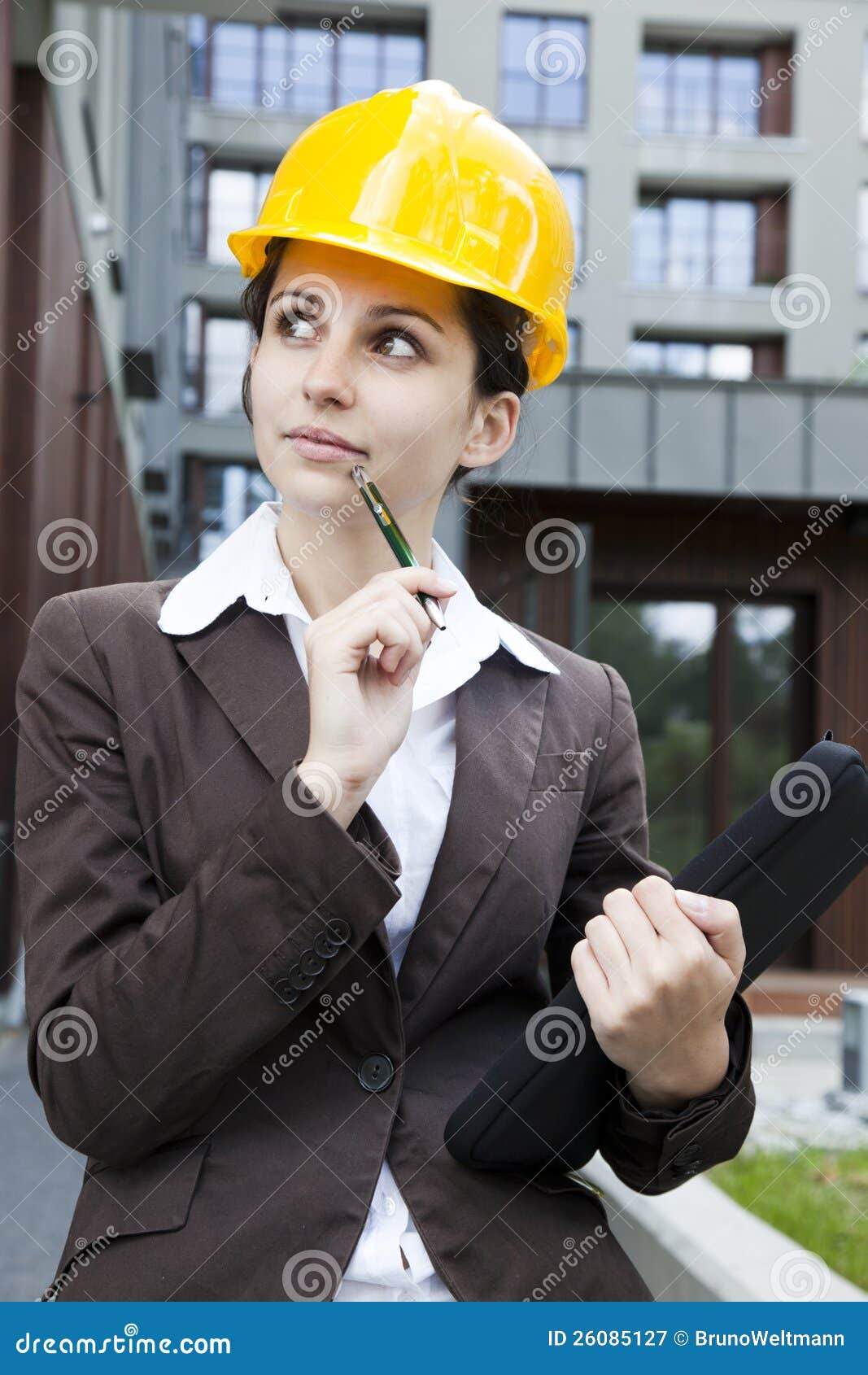 Female Construction Engineer Stock Image - Image of person, consultant ...