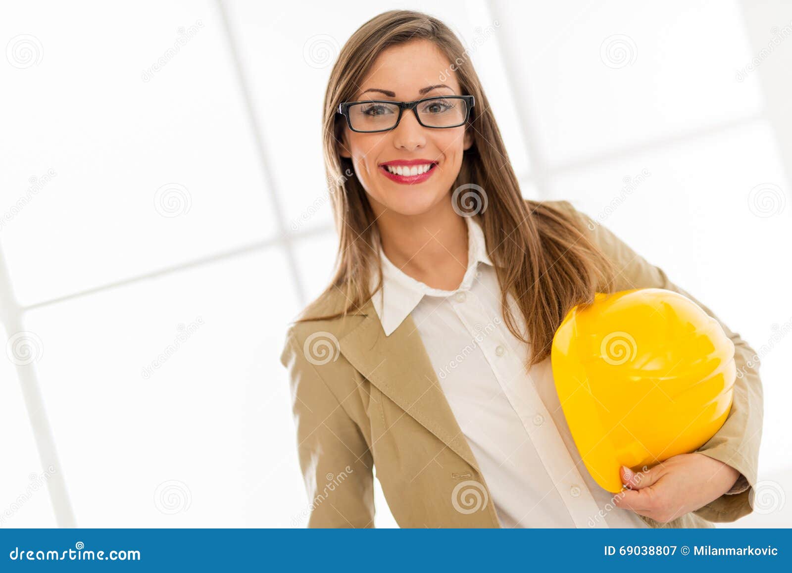 Female Construction Engineer Stock Image - Image of business ...