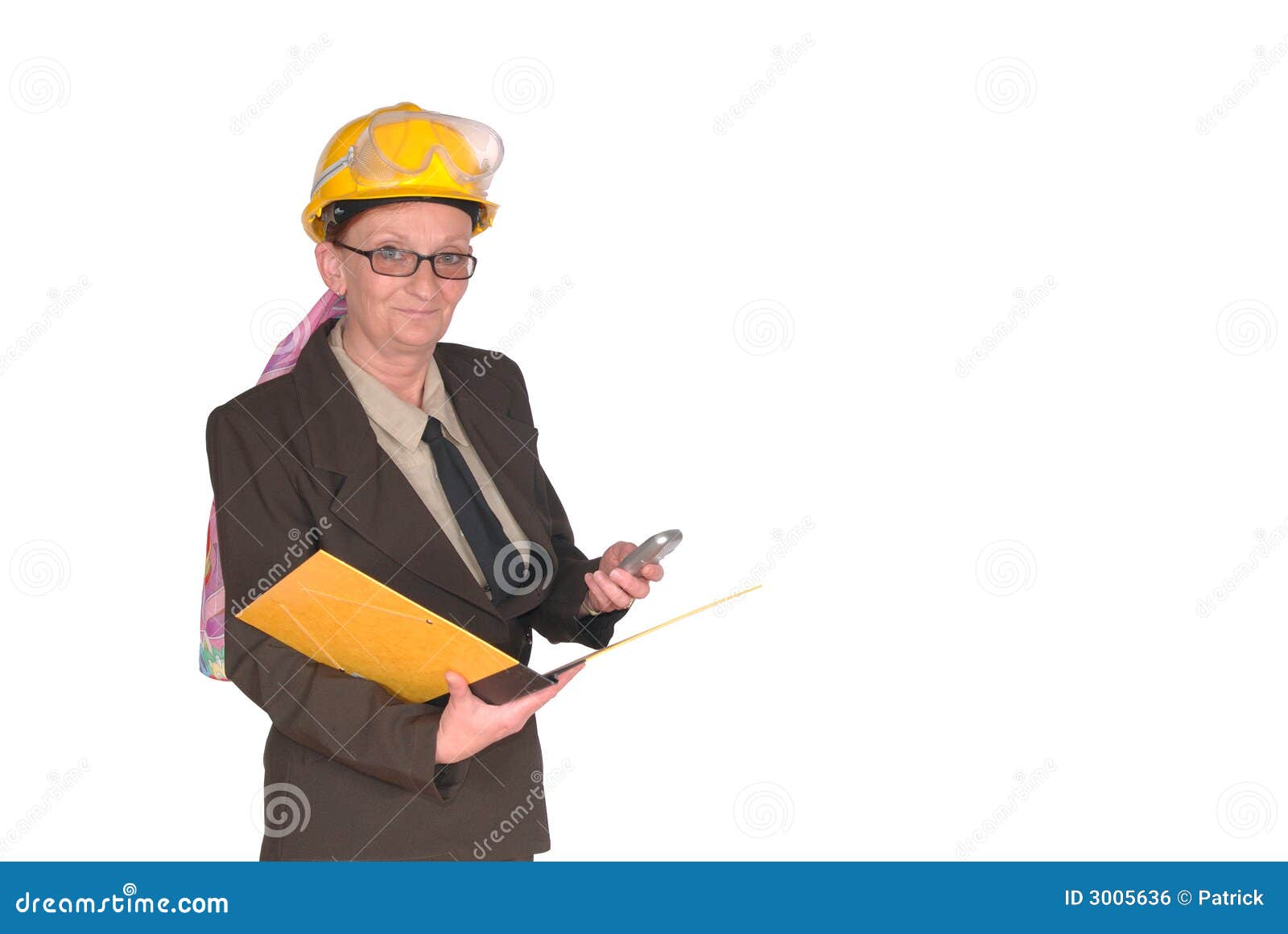 Female Construction Supervisor Stock Photo - Image of feminine ...