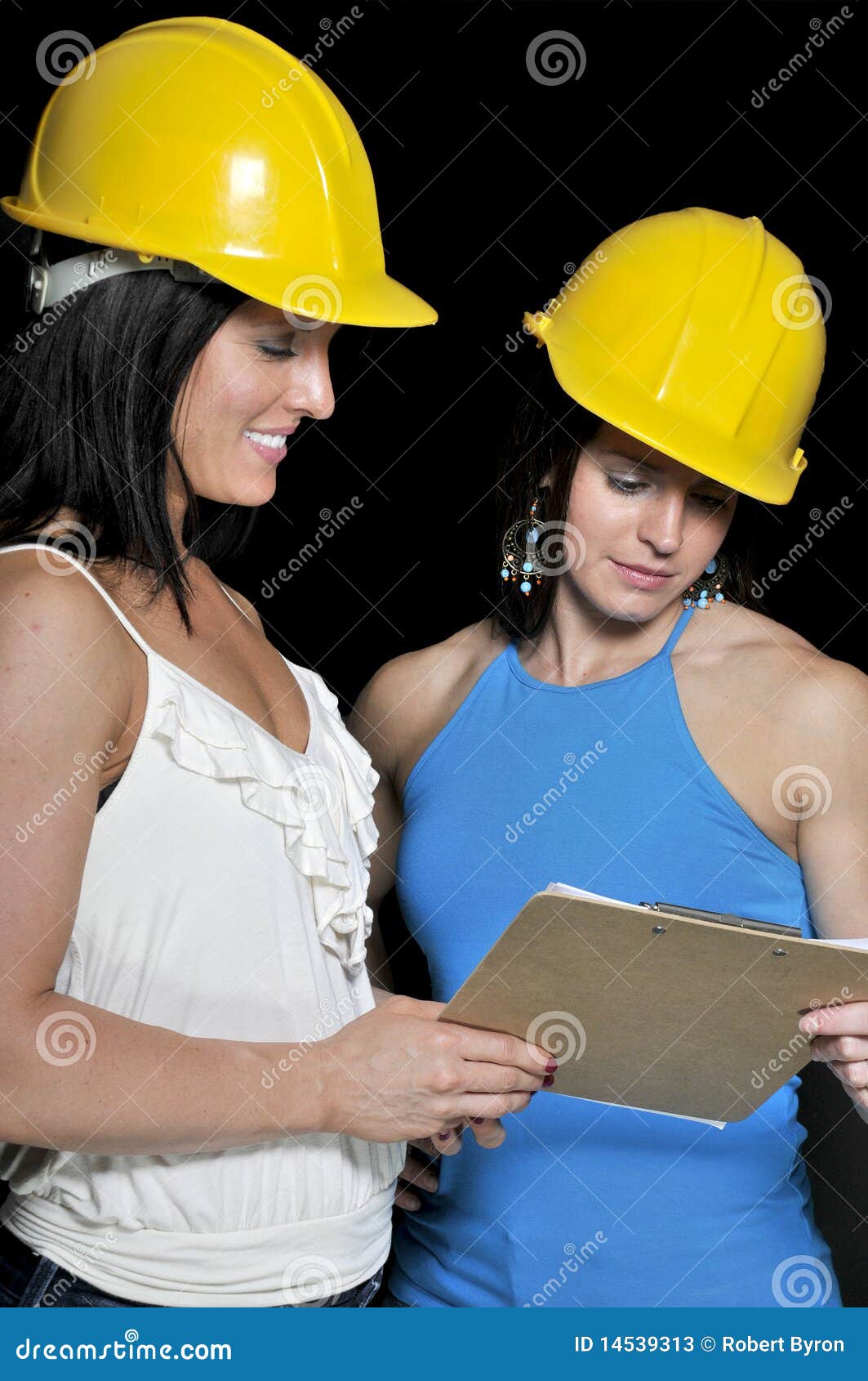 Female Construction Supervisors Stock Image - Image of personal ...