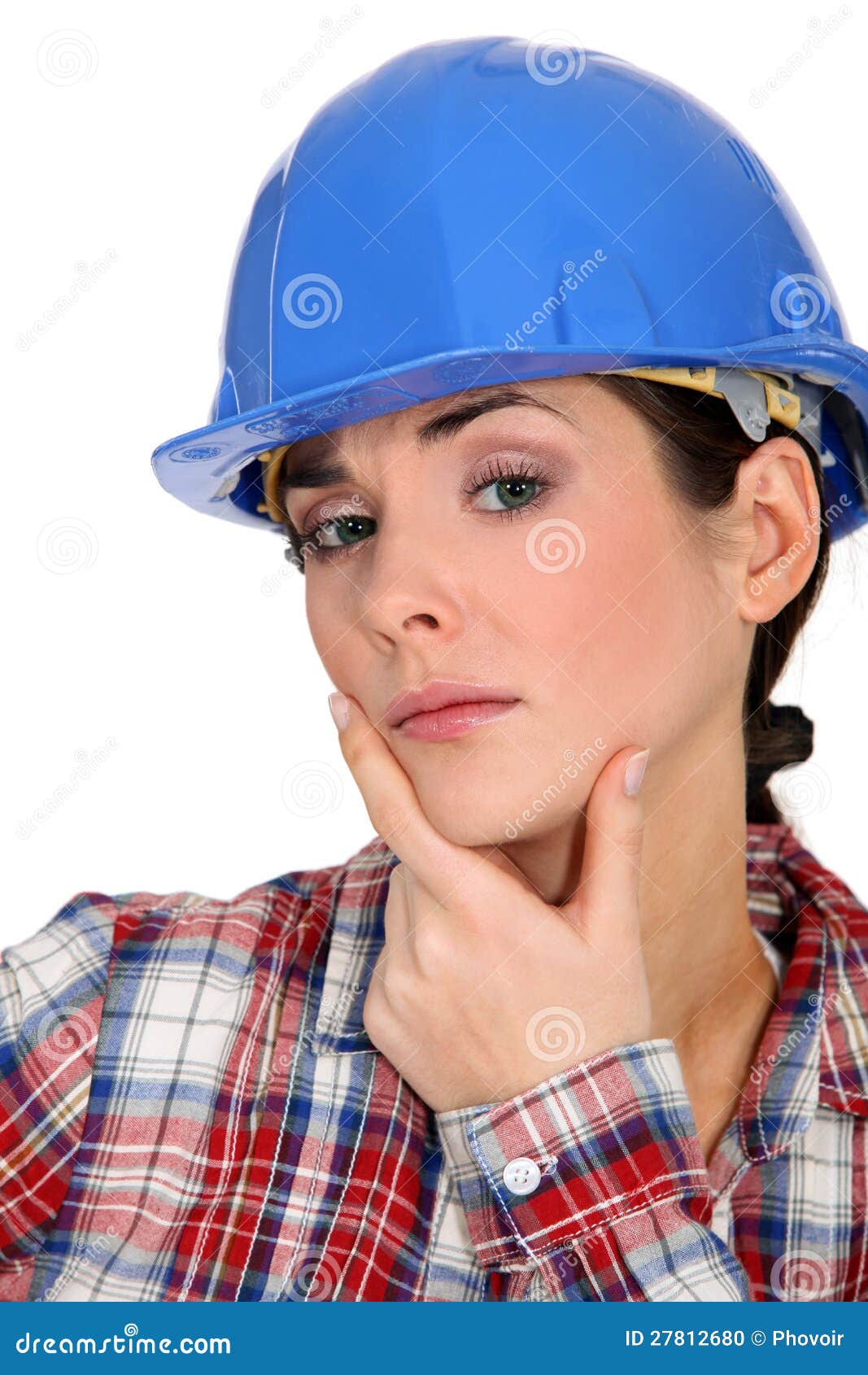 Female construction worker stock photo. Image of person - 27812680