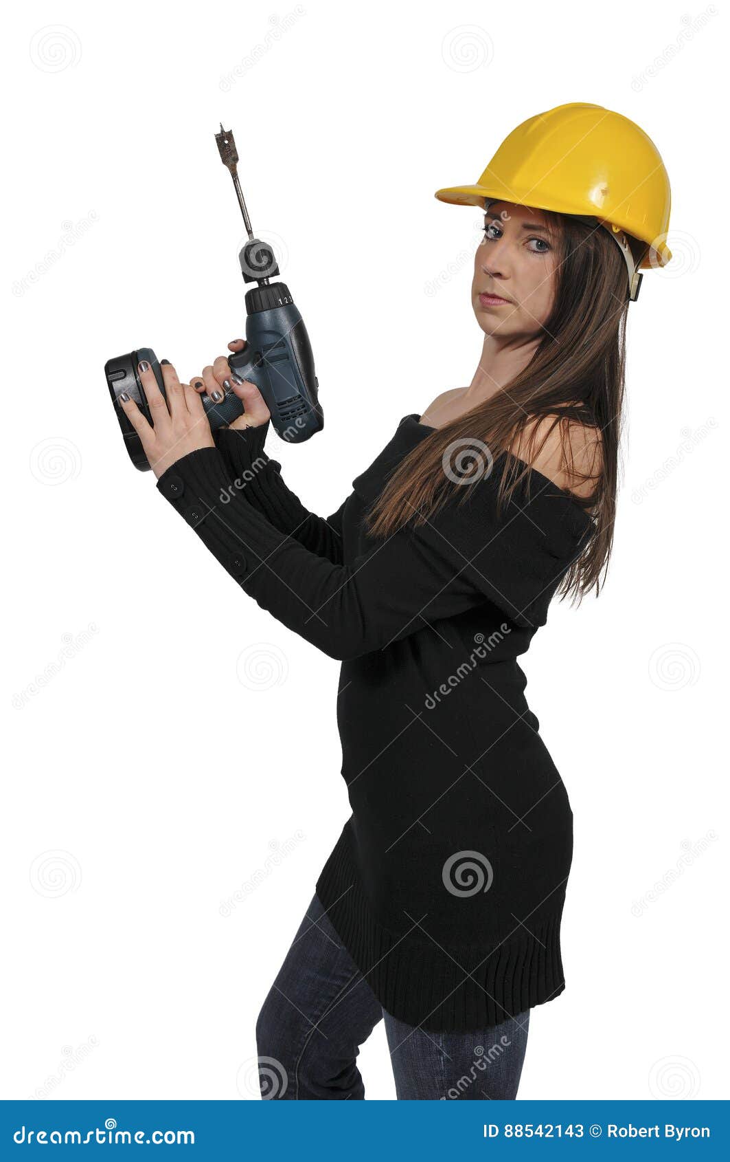 Female Construction Worker stock image. Image of adult - 88542143