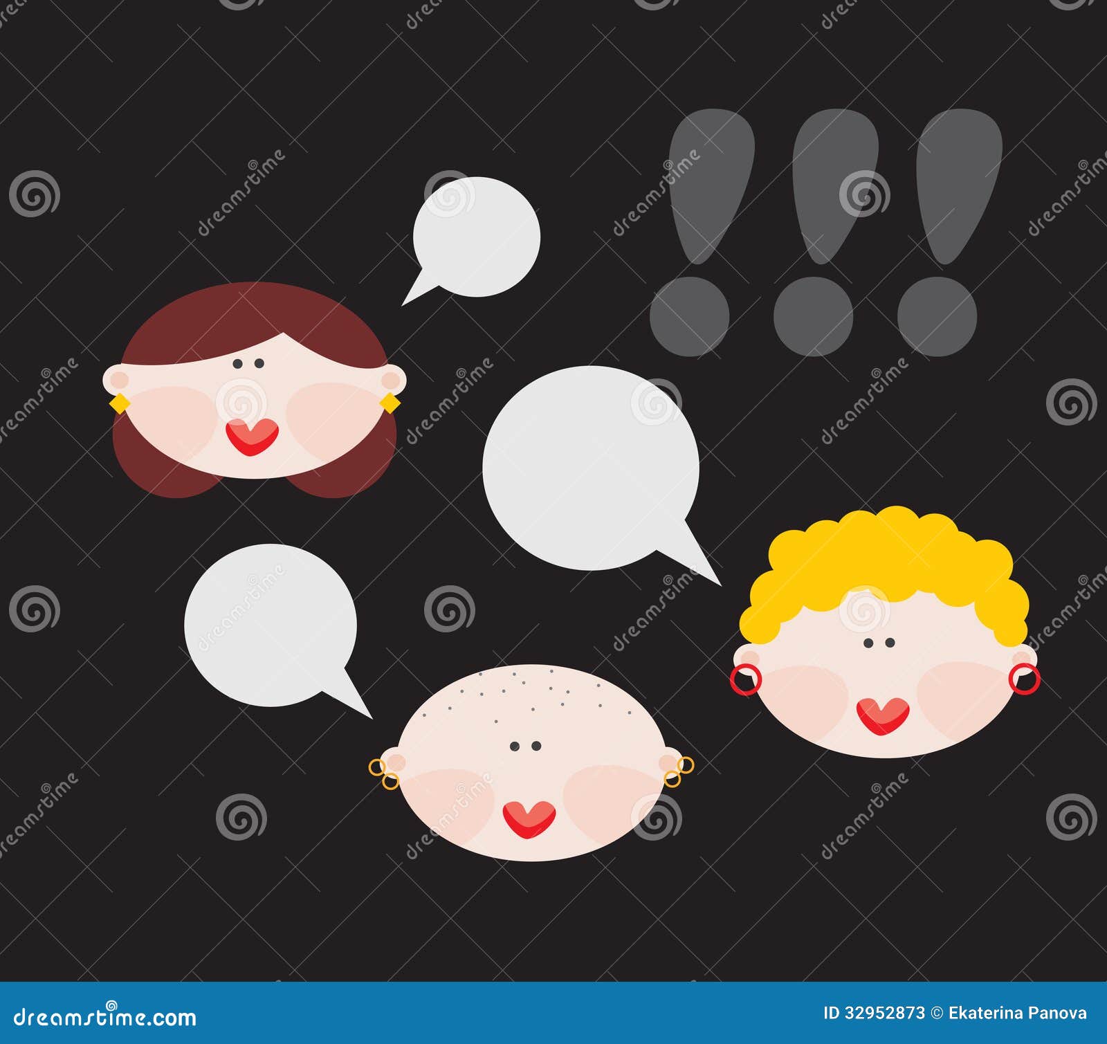 Female conversations. stock vector. Illustration of collection - 32952873 Female conversations. stock vector. Illustration of collection - 32952873