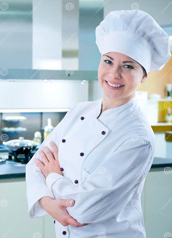 Female cook stock photo. Image of standing, cook, people - 18900426