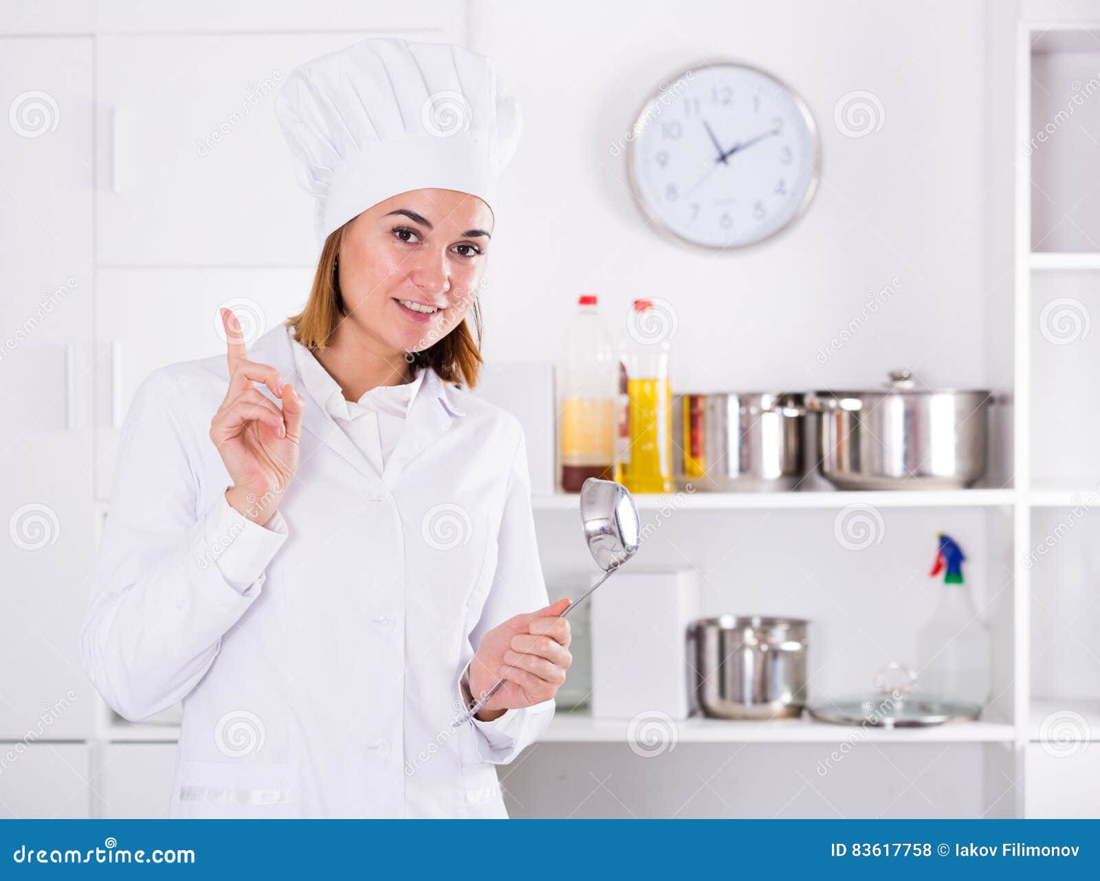Female cook at work stock photo. Image of adult, cuisine - 83617758