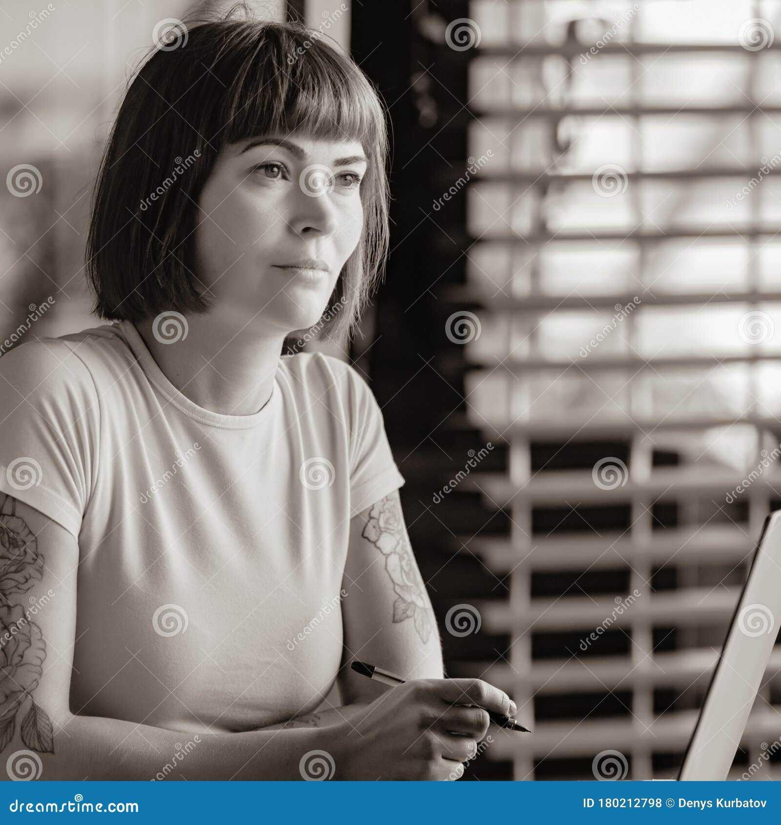 Female copywriter working stock photo. Image of dreamwork - 180212798